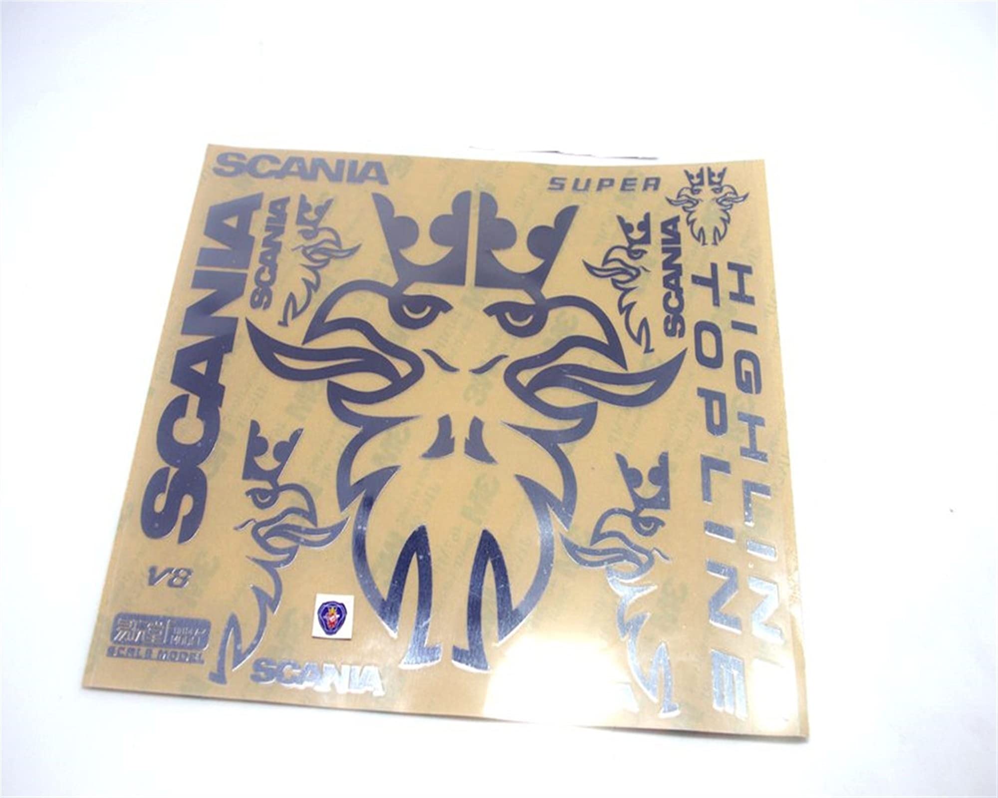 Buy DAPENGNIAO R/C scania truck metal sticker decals kit for tamiya 1: ...