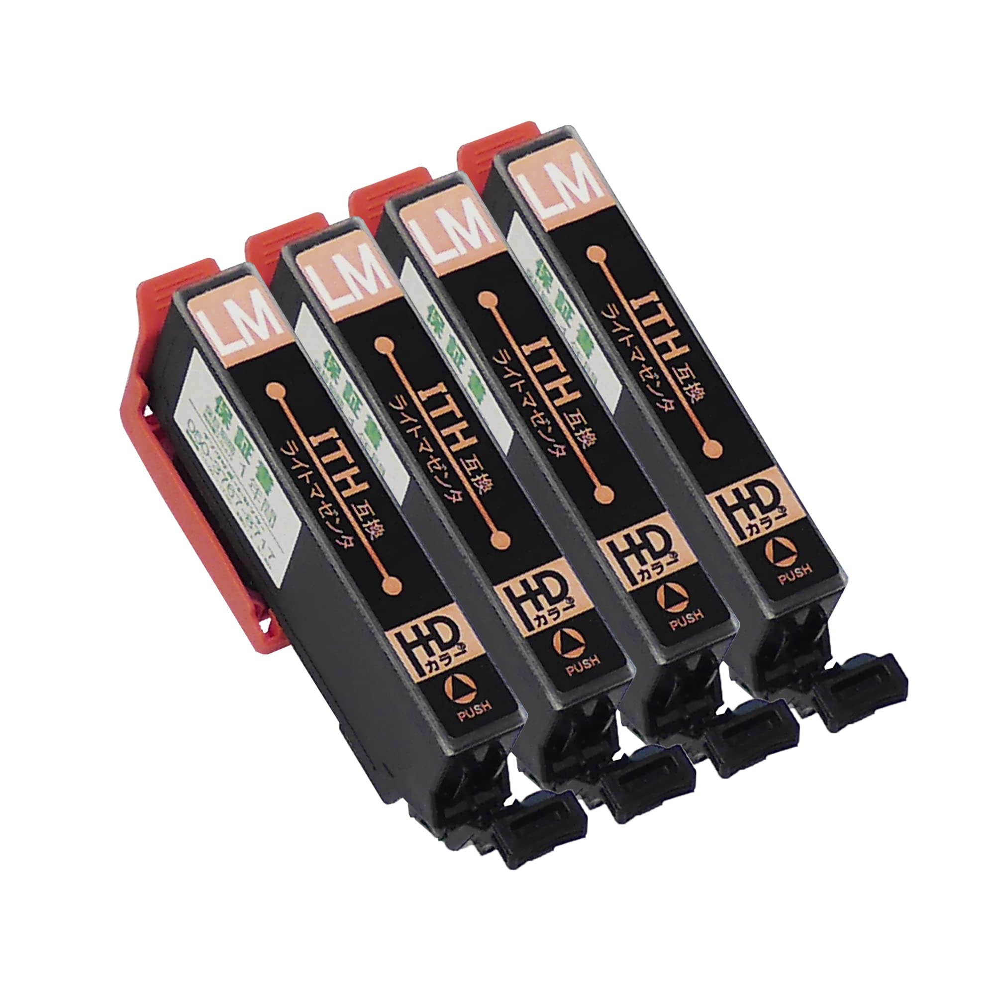 Amazon.co.jp: 【インクのチップス】エプソン用 ITH(イチョウ) ITH-LM ライトマゼンタ ×4本セット 互換インクカートリッジ 残量表示対応 日本人技術者監修 セット内容 ...