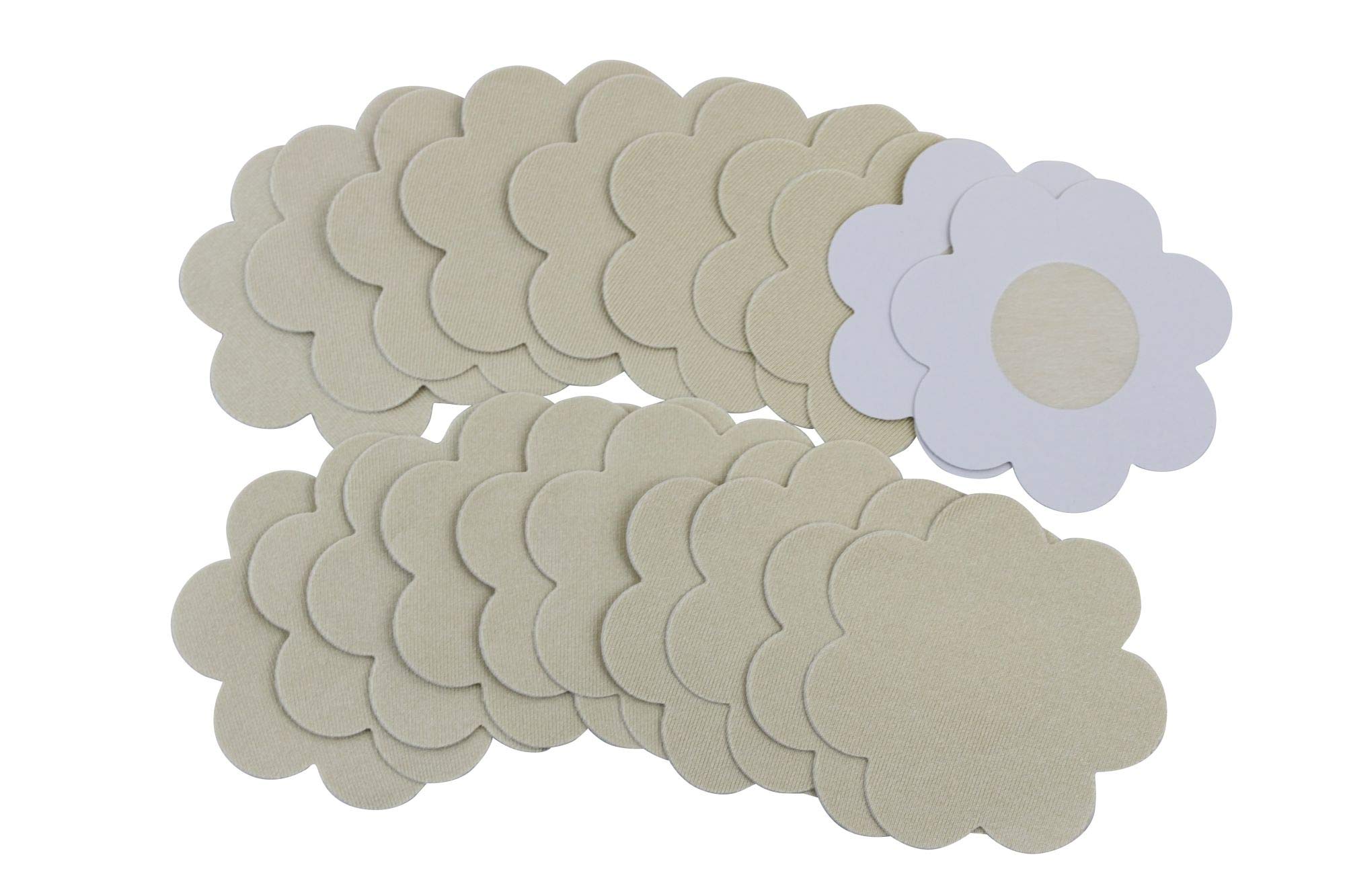 Flirtzy Disposable Waterproof Nipple Cover Pasties, Beige, NippleCovers ...