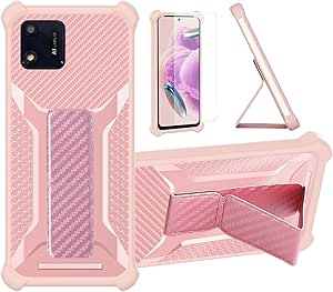 Amazon.com: Aroepurt Case for Foxx Foxxd A55 Phone Case Stand Cover [with Tempered Glass Screen ...