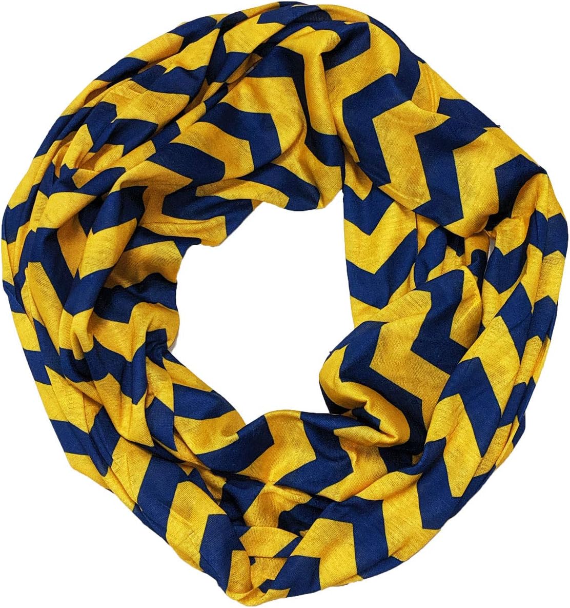 Amazon.com : Blue & Gold Chevron Infinity Scarf : Sports & Outdoors
