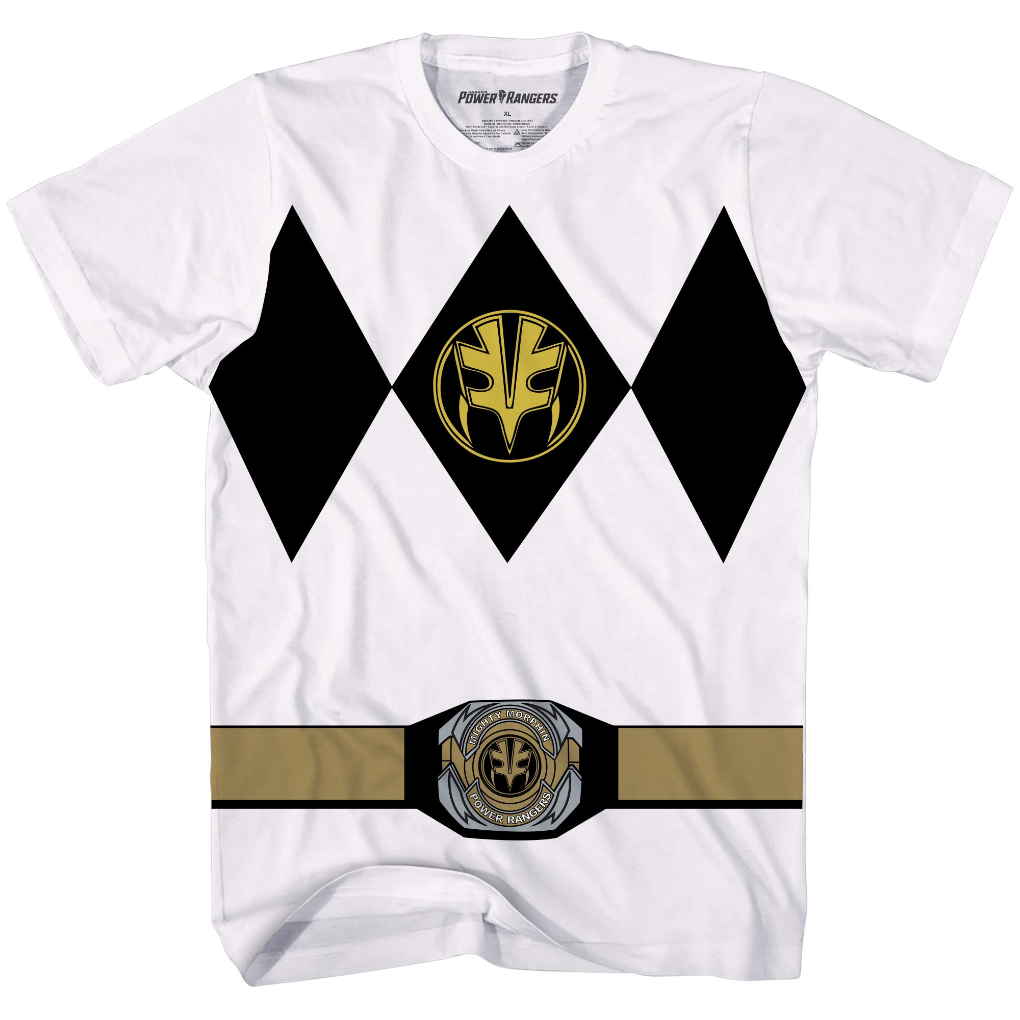 Amazon.com: Power Rangers White Ranger Costume Officially Licensed ...