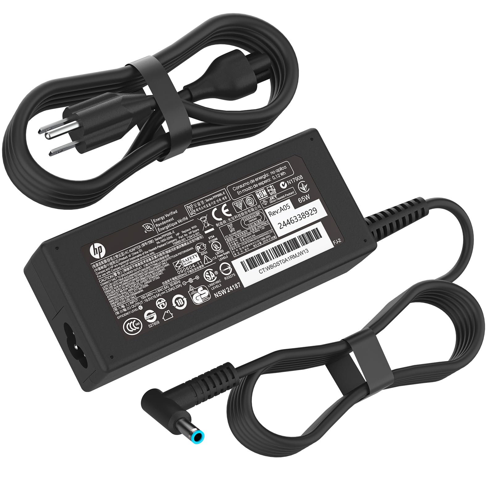 Amazon.com: 65W 4.5mm Smart AC Adapter Fit for HP Pavilion x360 15 17 ...