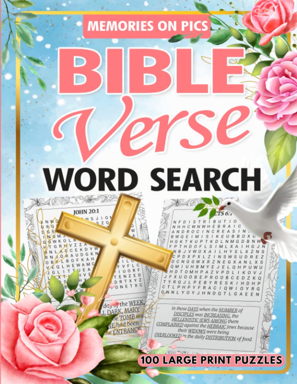 Bible Verse Word Search: 100 Large Print Word Search Puzzles for Adults ...