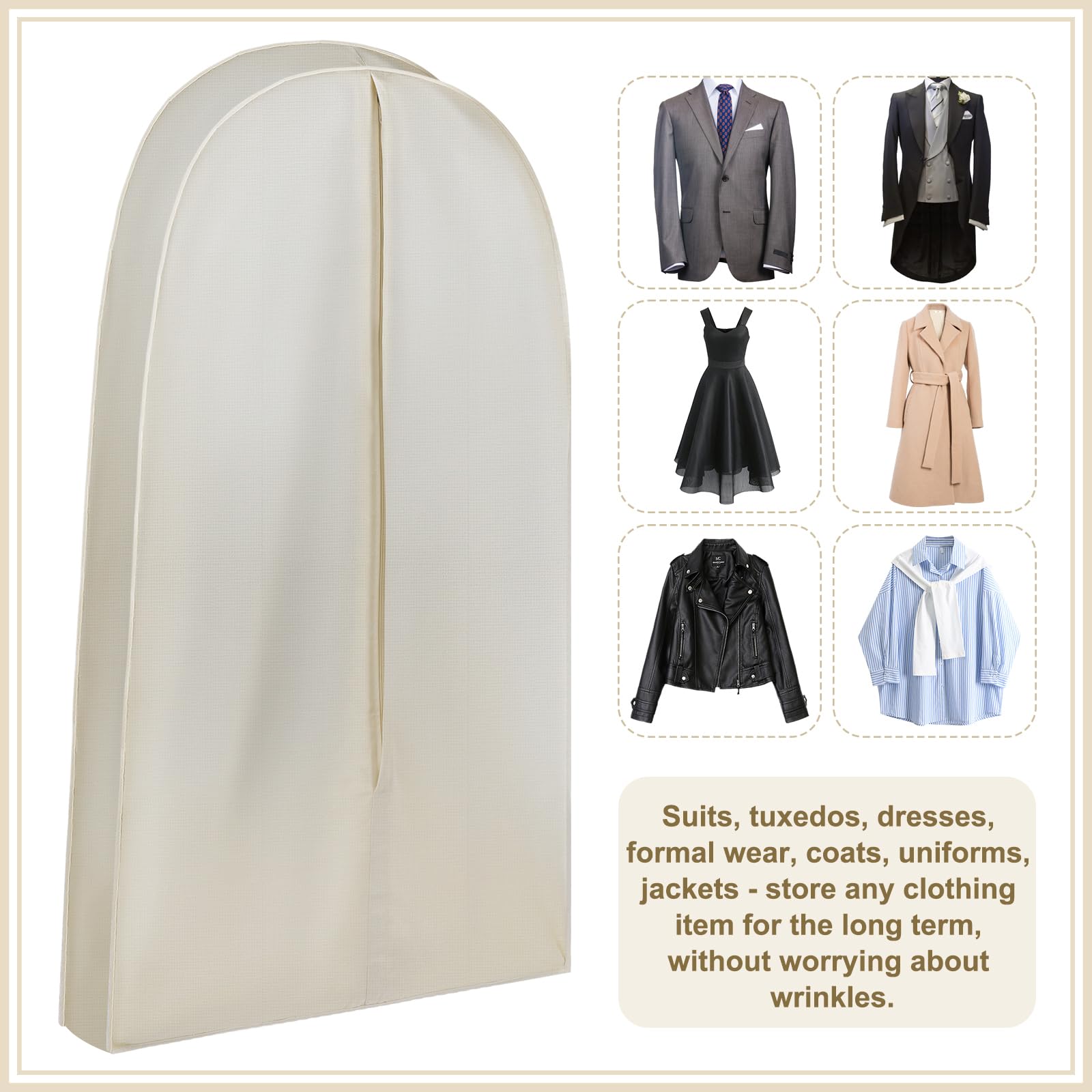 Snapklik.com : GliCraft 42 Inch Acid Free Cotton Muslin Suit Garment ...