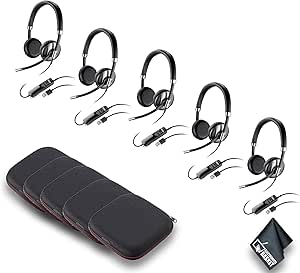 Amazon.com: Plantronics Blackwire C720-M Bluetooth Headset - 5 Pack ...