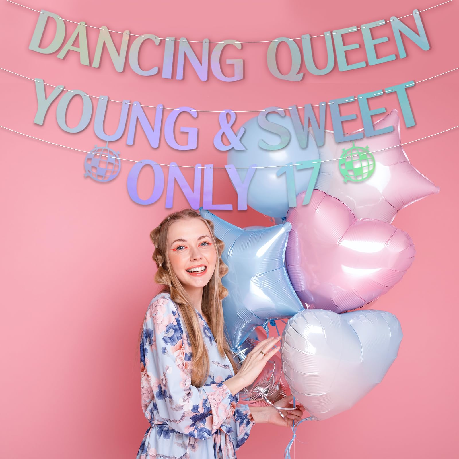 Snapklik.com : Dancing Queen Young & Sweet Only 17 Banner, Happy 17th ...