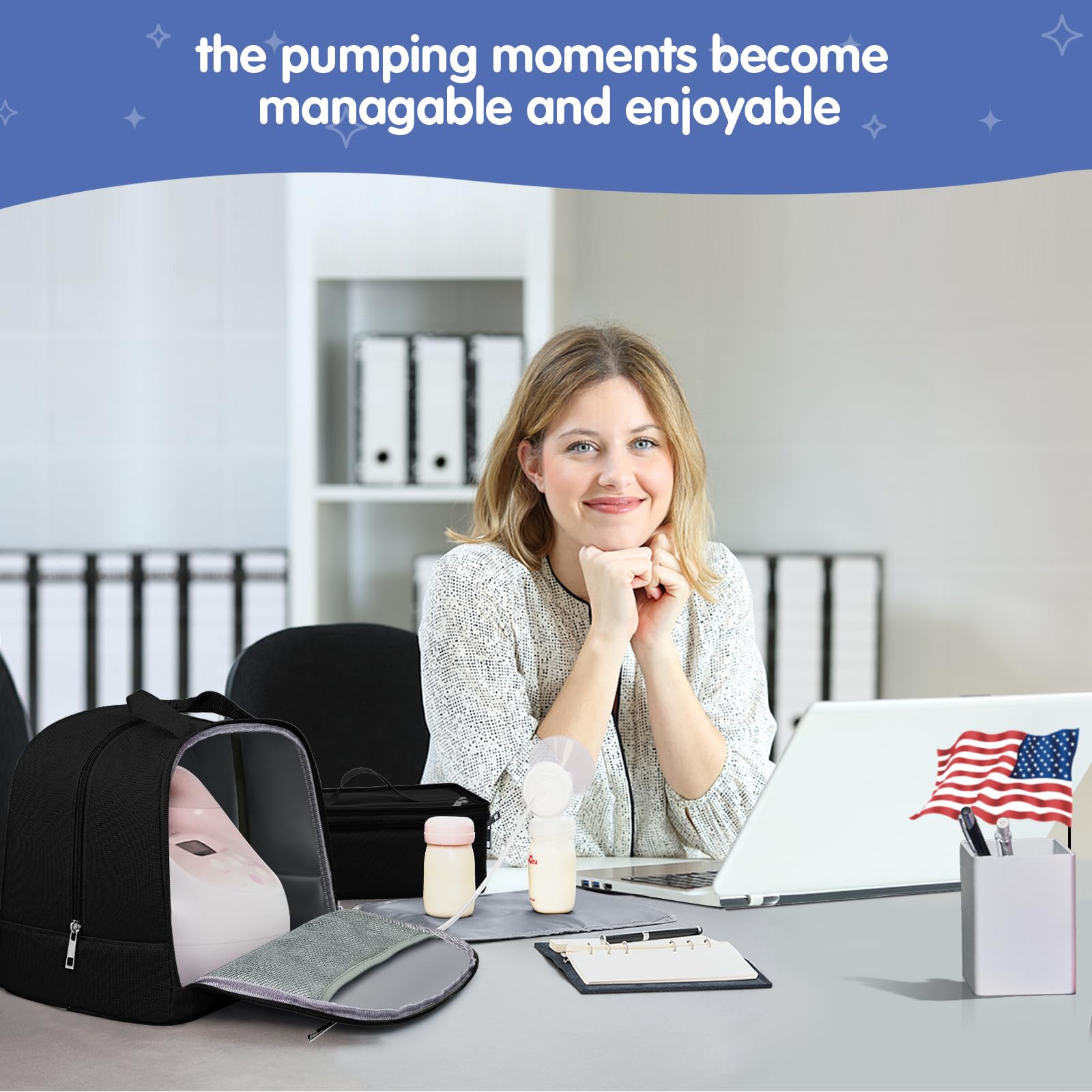 Breast Pump Bag, Spectra Pump Backpack, Mini Pumping Bags with Pockets ...