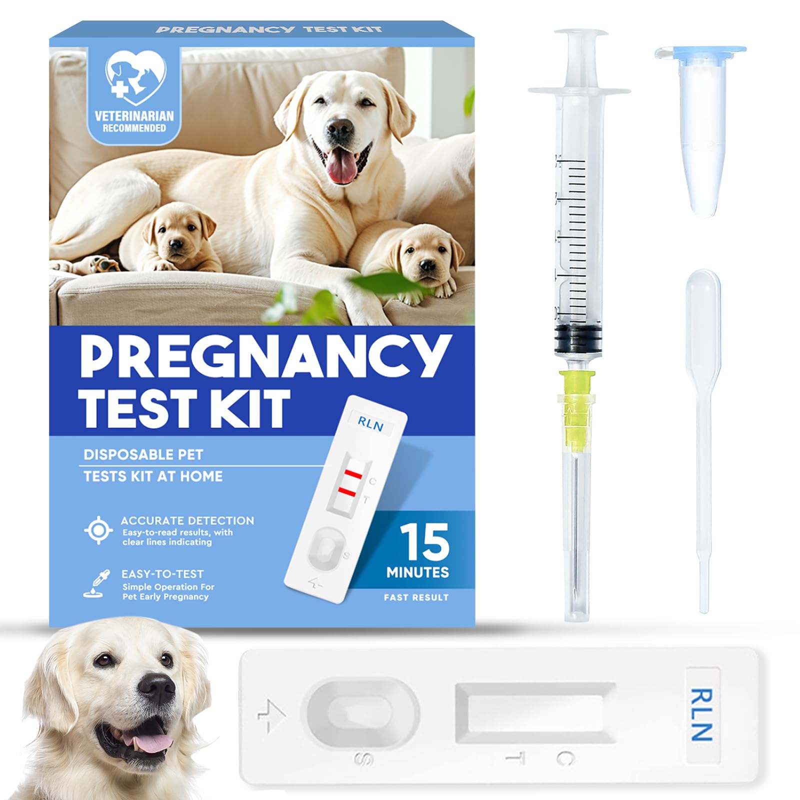 Dog Pregnancy Test Rapid Canine Pregnancy Test Kit 10 Pack For