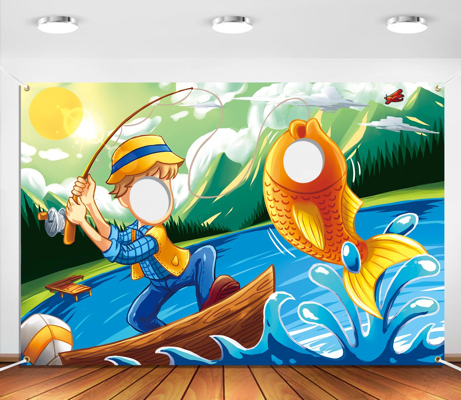 Backdrop Fishing Snack Fishing Backdrop Etsy UK