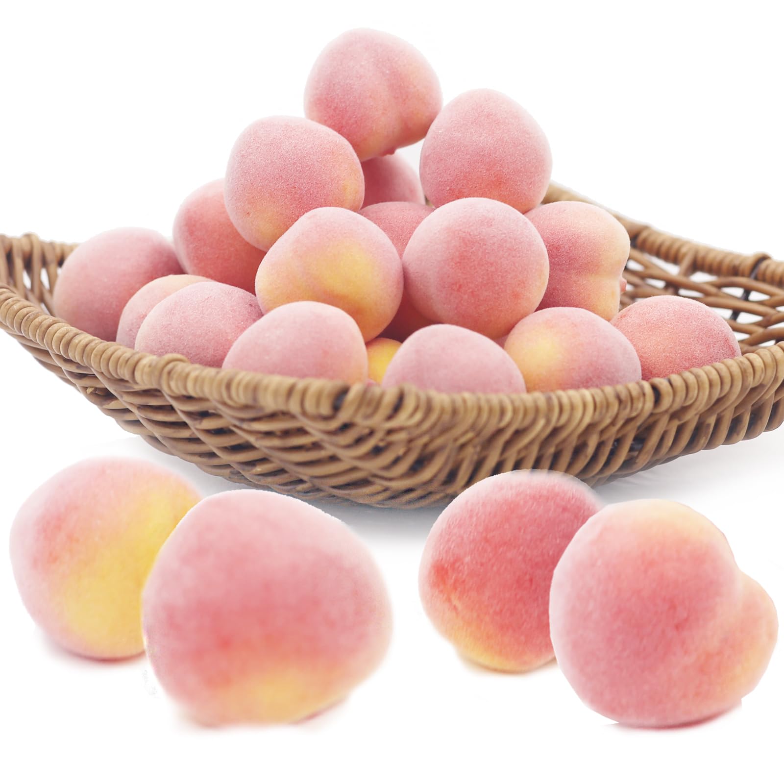 Amazon.com: Tuxiaobu Artificial Fruits Peaches for Decoration Lifelike Fake Peach Imitation ...