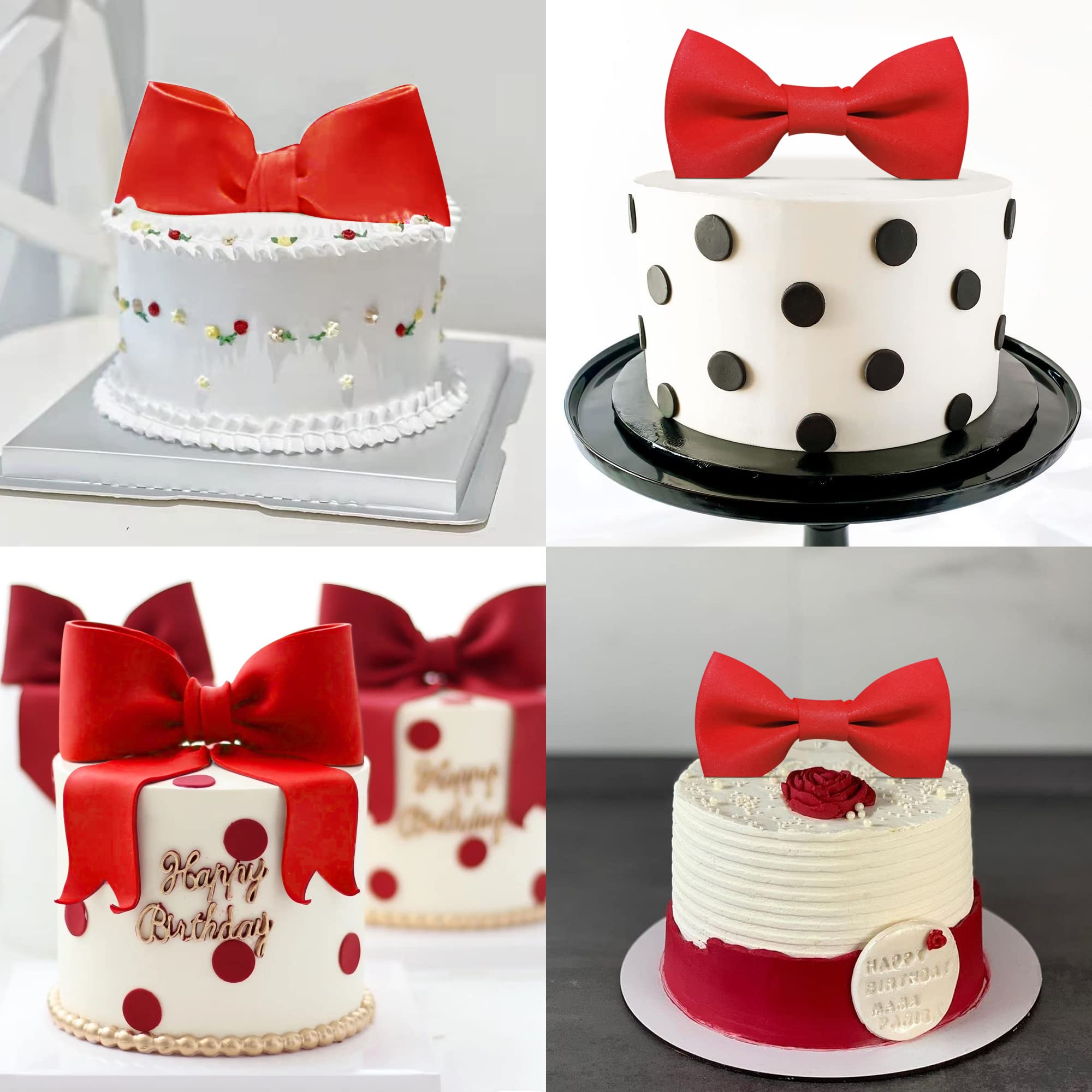 Buy 21 PCS Red Balloons Cake Toppers 5 Inch Confetti Balloon Cake ...