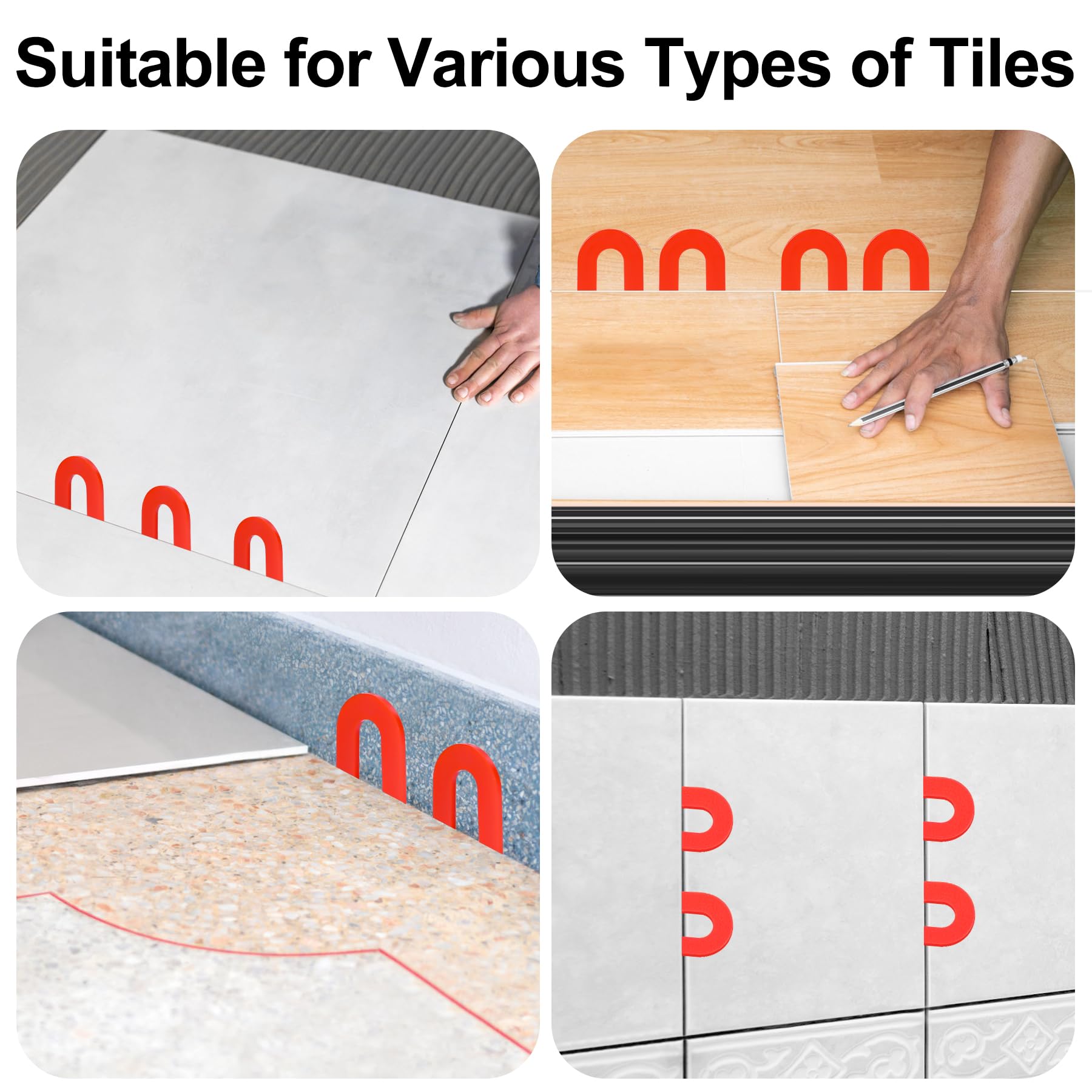 Snapklik.com : Horseshoe Shims Tile Spacers 1/8 Inch