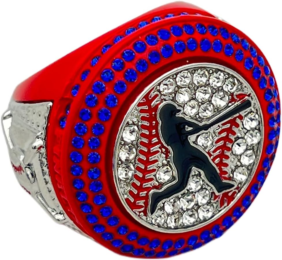 Amazon.com: Discount Sports Rings Deluxe Batter Ring, RED FINALIST BLUE ...