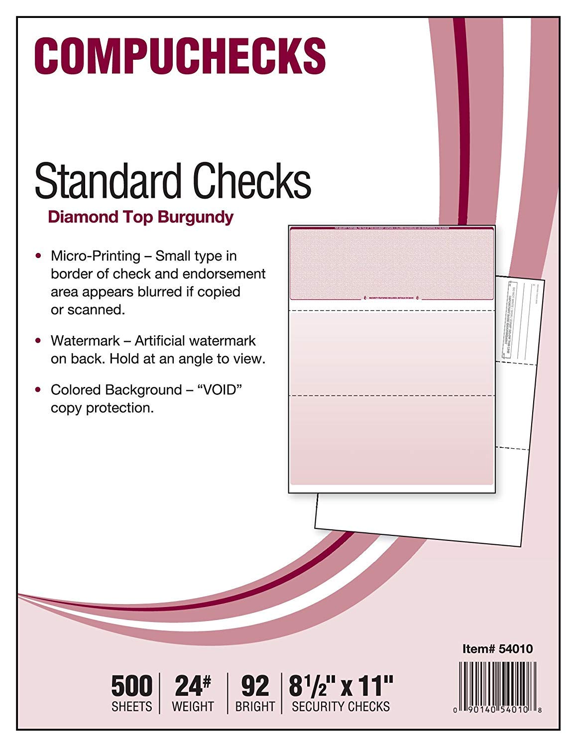Snapklik.com : Compuchecks Check On Top Blank Check Paper - 500 Pack ...