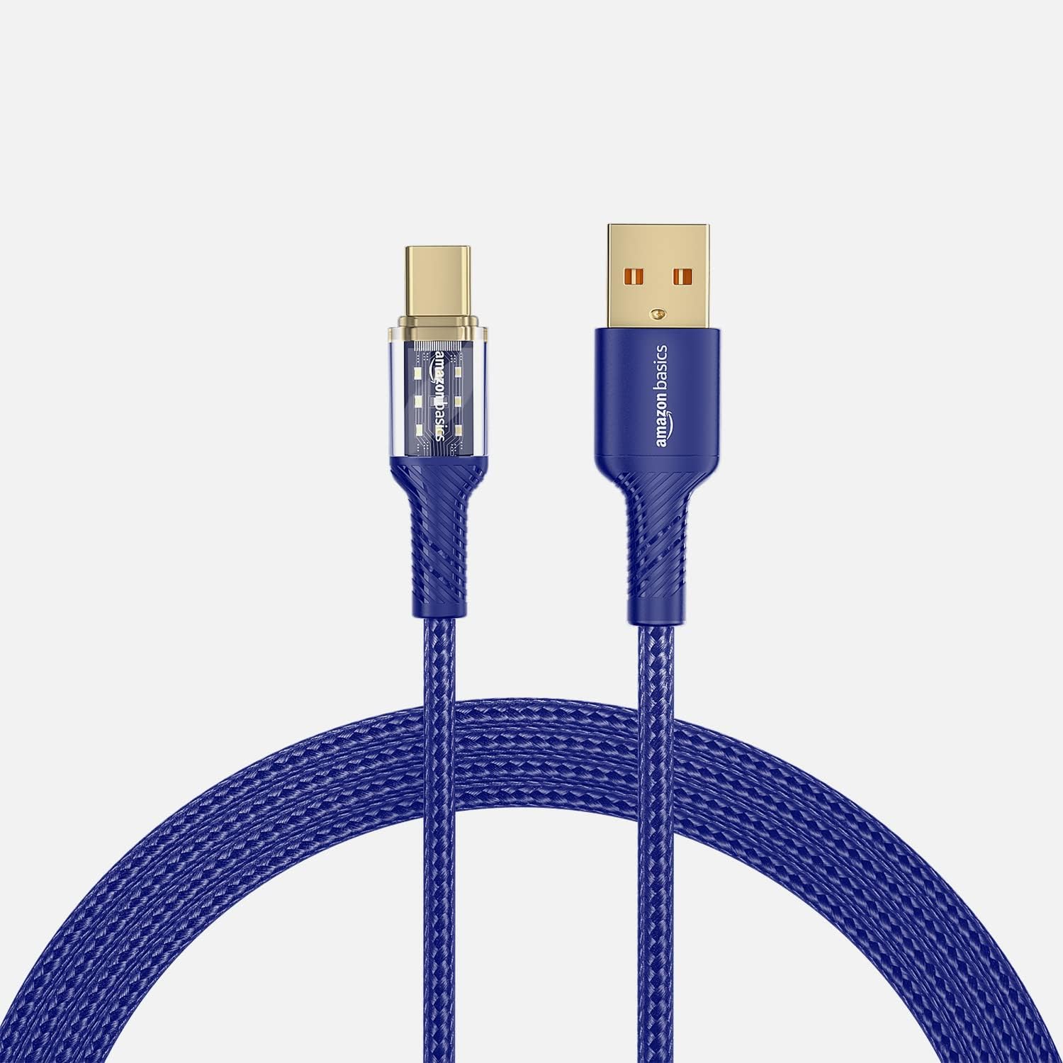 AmazonBasics 3A Fast Charging Braided USB A to USB Type C Data Cable ...
