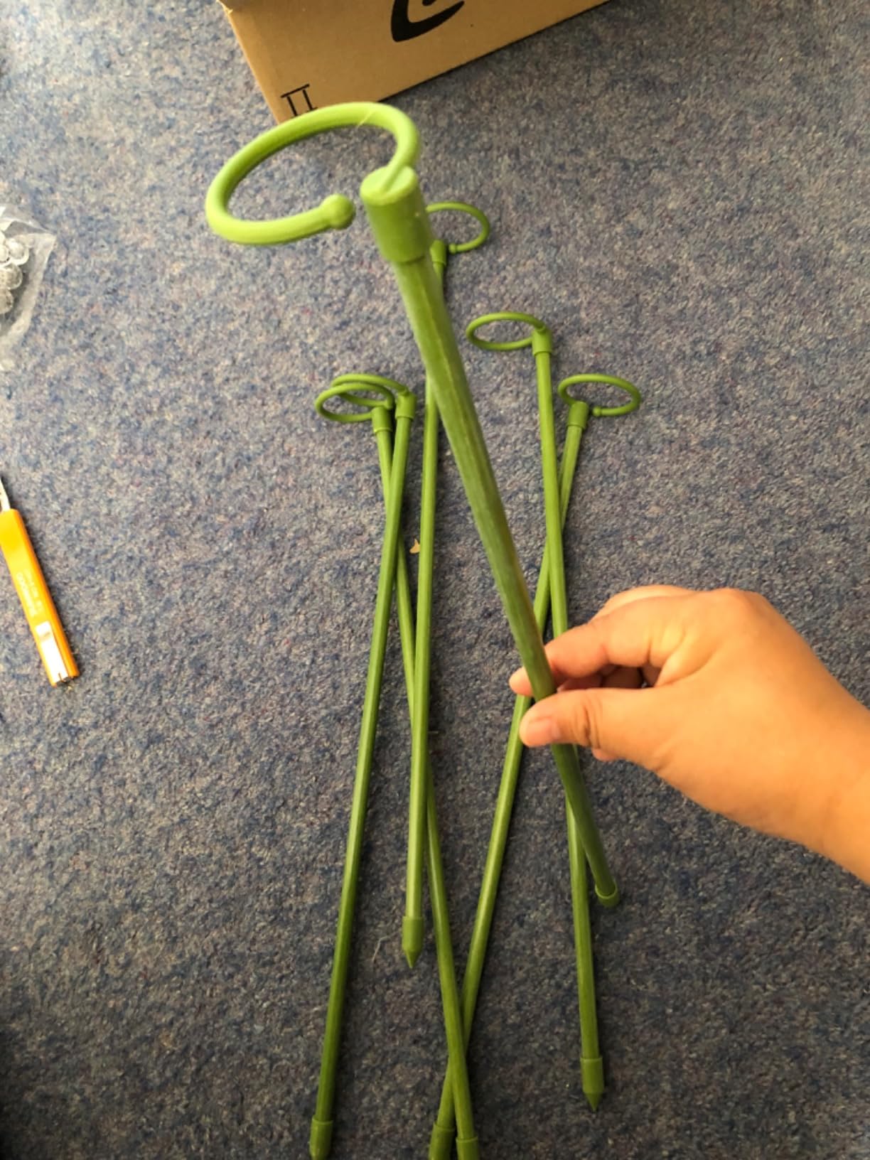 KKSTY 6 Pack Plant Support Stakes, Garden Support Sticks for Single ...