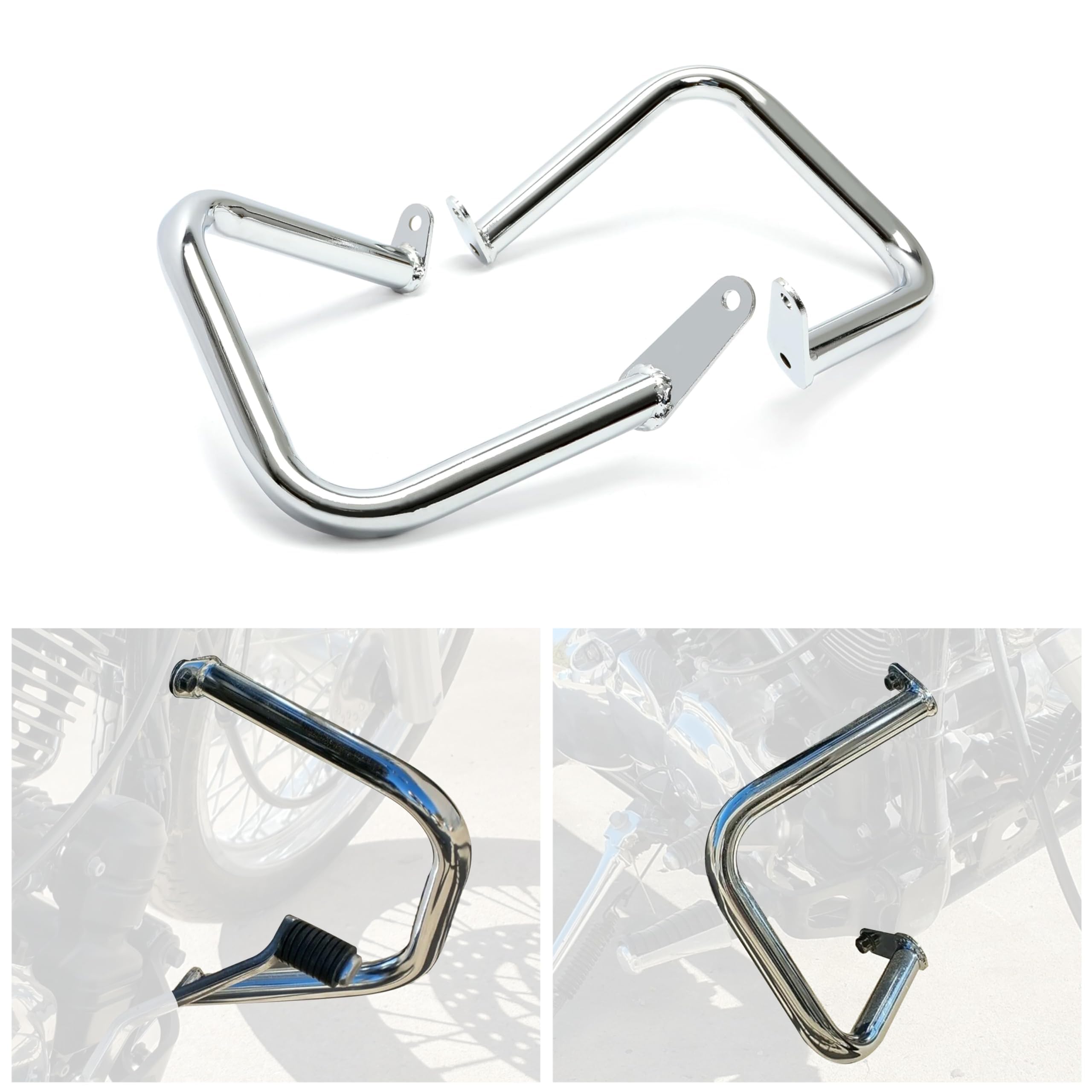 Amazon.com: ECOTRIC Engine Guard Highway Crash Bar Compatible with 1997 ...