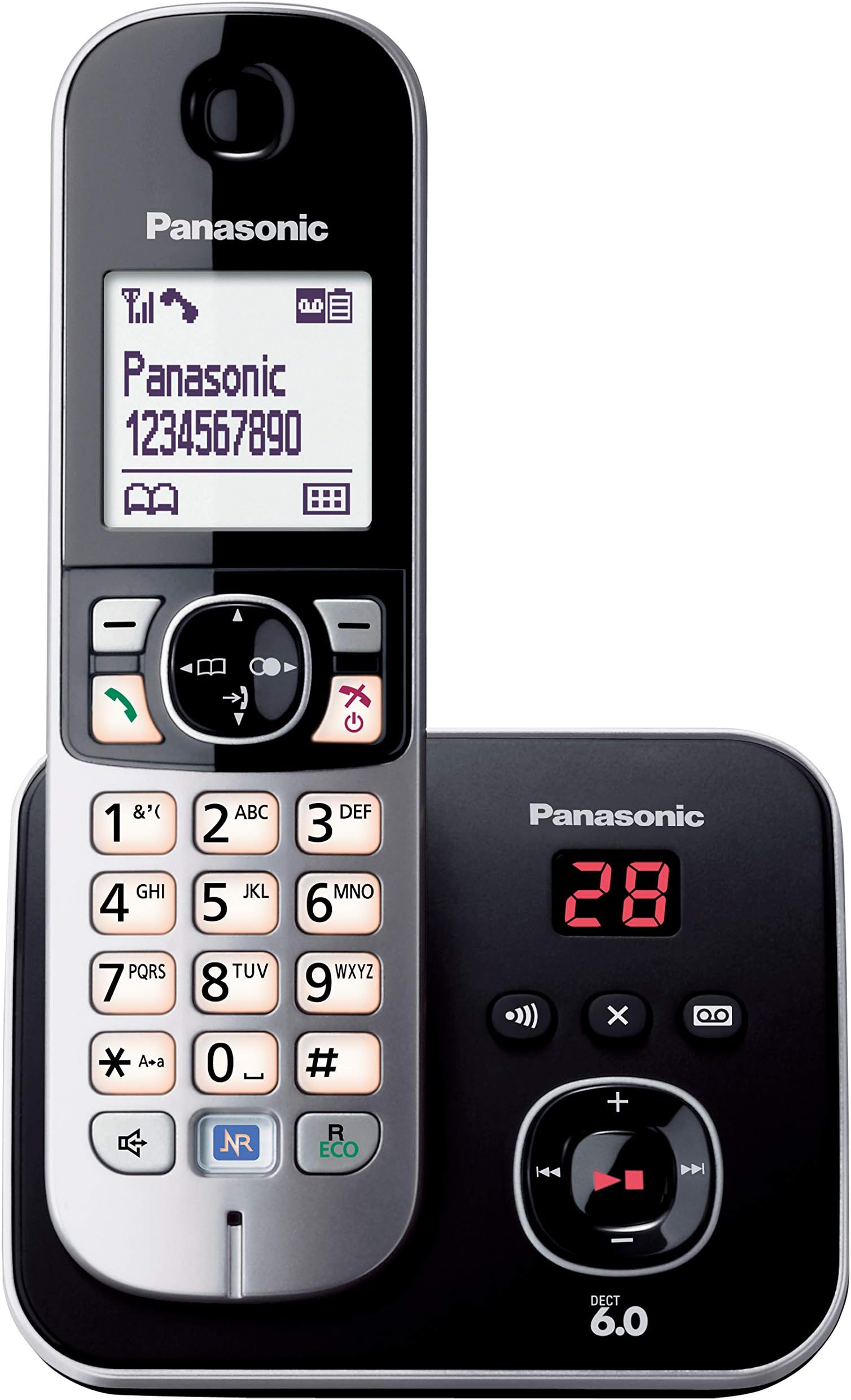 Telstra TEC102 DECT Cordless Phone with Color LCD Speakerphone Backlit ...