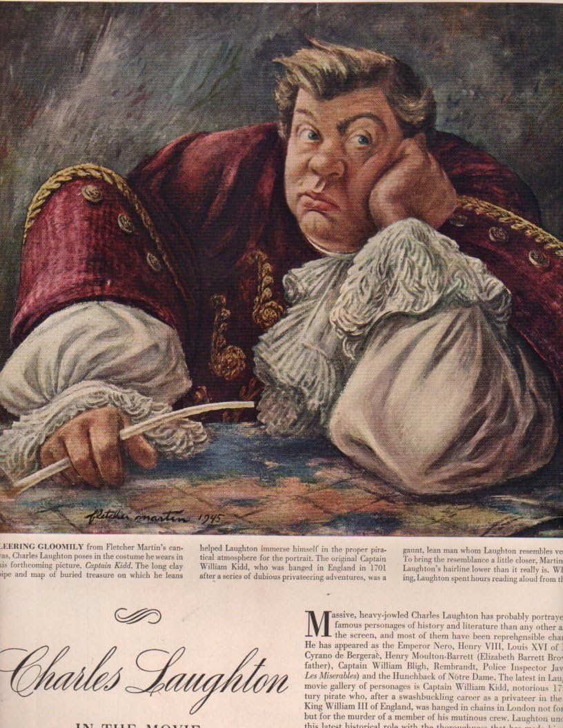 Charles Laughton original clipping magazine photo 3page 9x11 #Z6742 at ...