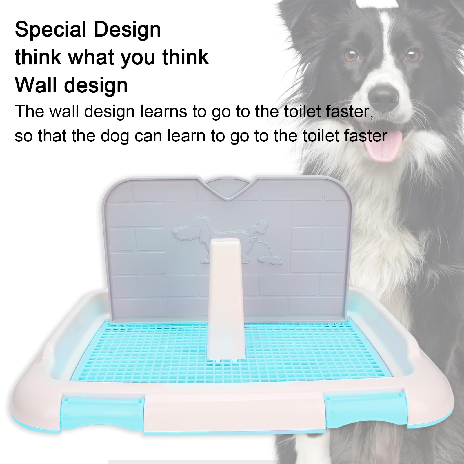 Slide Litter Indoor Dog Potty Tray - Mesh Dog Training Toilet Plastic ...