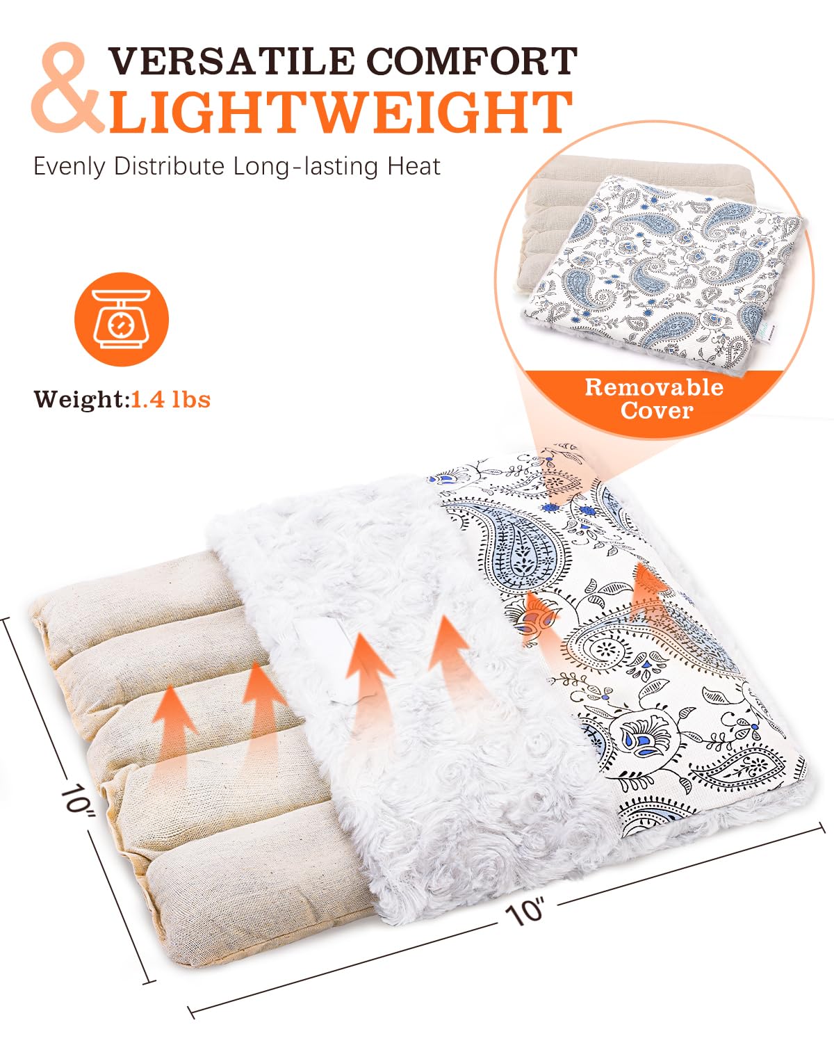 Snapklik.com : Heating Pad Microwavable Reusable Heat Pack For Neck And ...