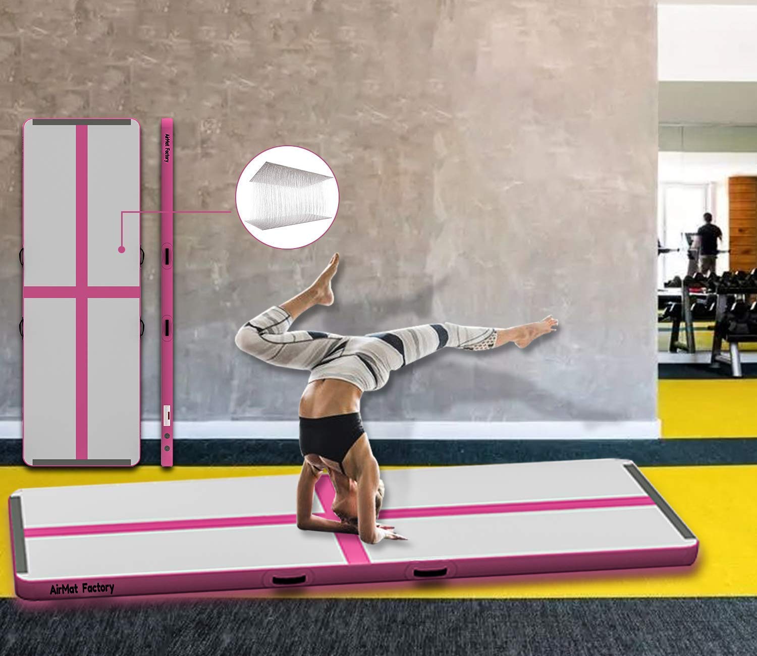 Buy AIRMAT FACTORY 10ft/13ft/20ft Inflatable Track 4in Thickness ...