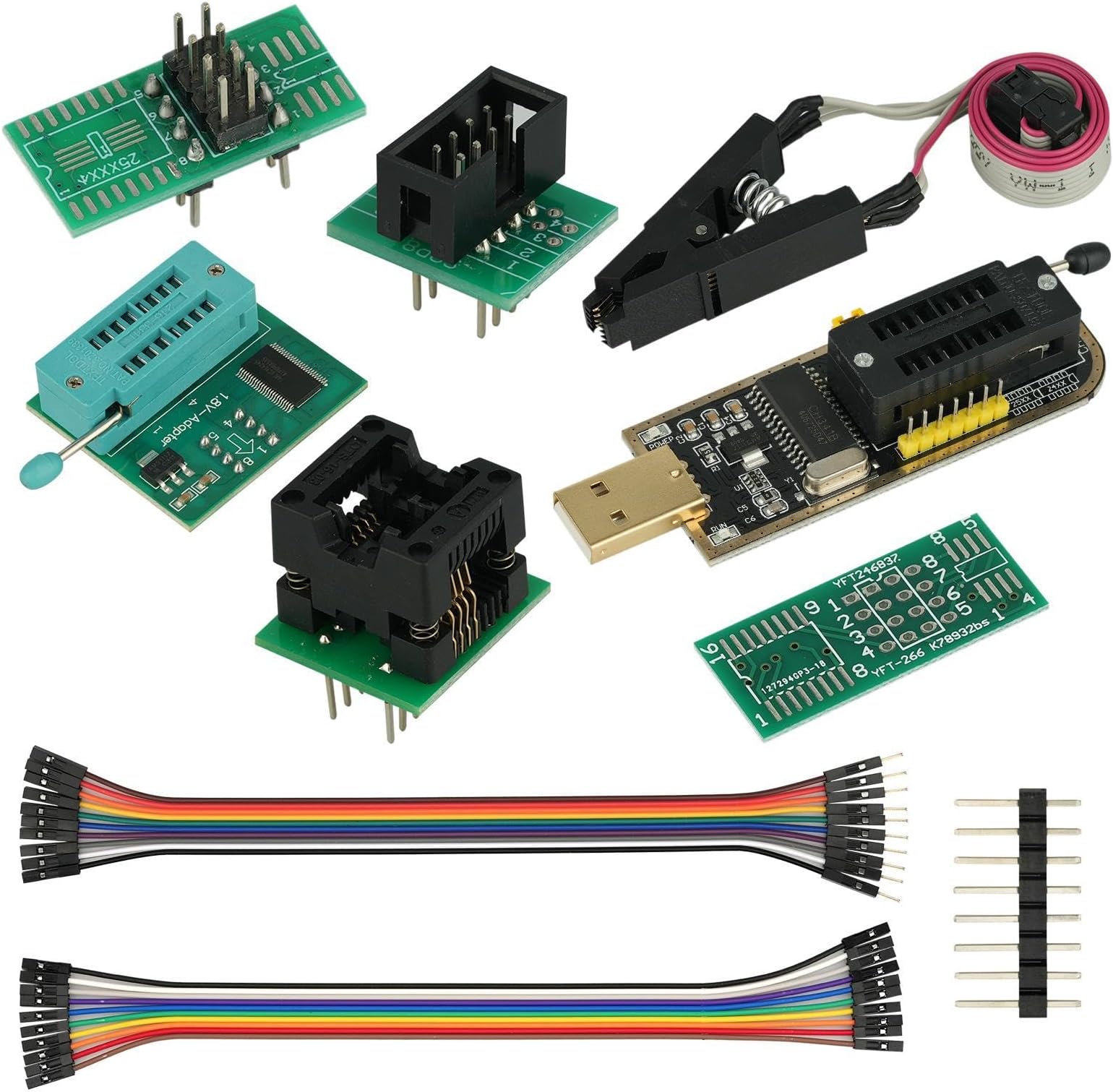 Amazon.com: USB Programmer Module CH341A Series Burner Chip 24 EEPROM ...