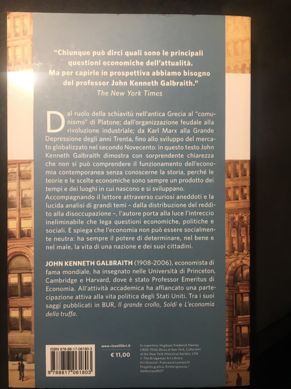 Storia dell'economia : Galbraith, John Kenneth, Ghiaia, F.: Amazon.it ...