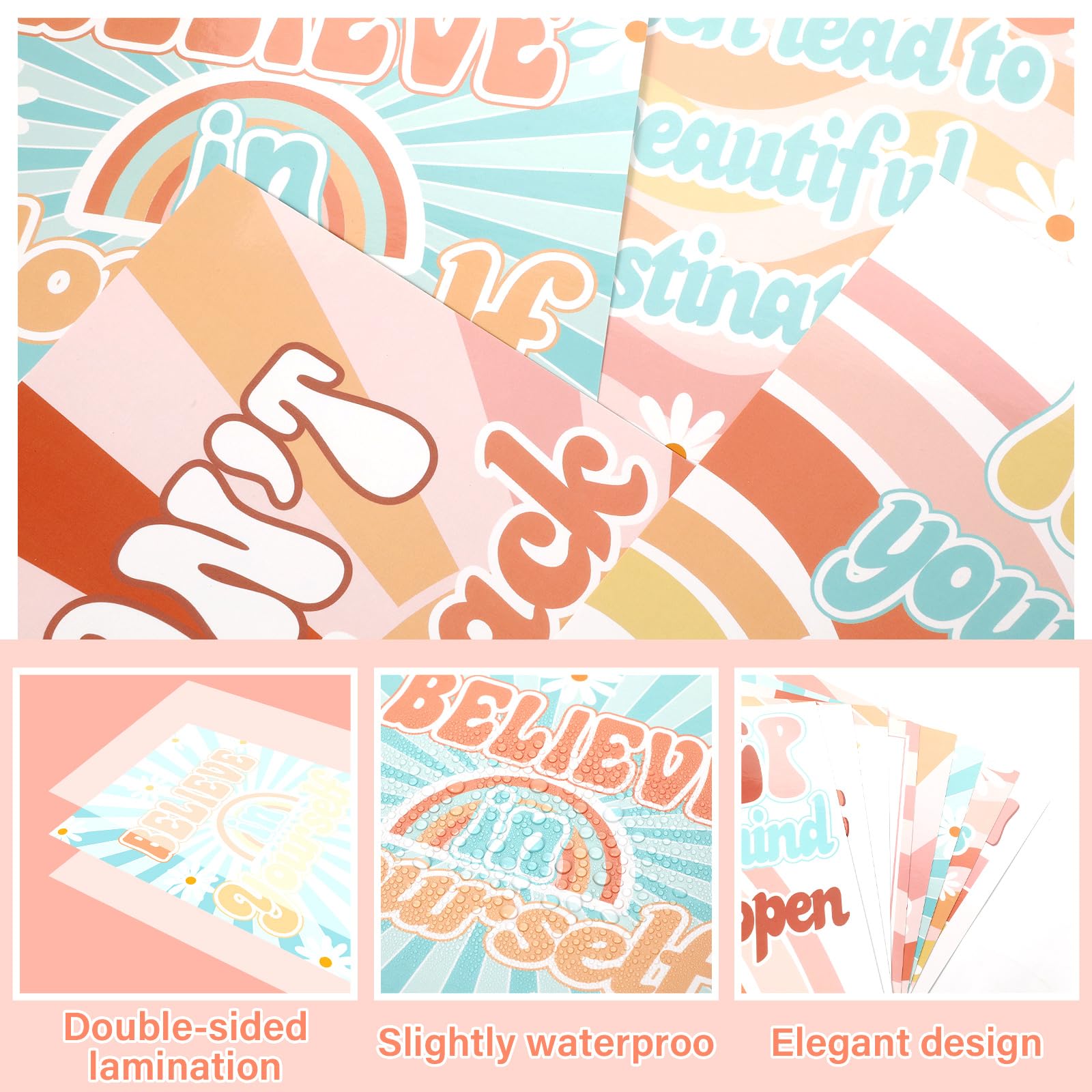 Snapklik.com : ZOIIWA 12 Retro Groovy Classroom Decorations Posters ...