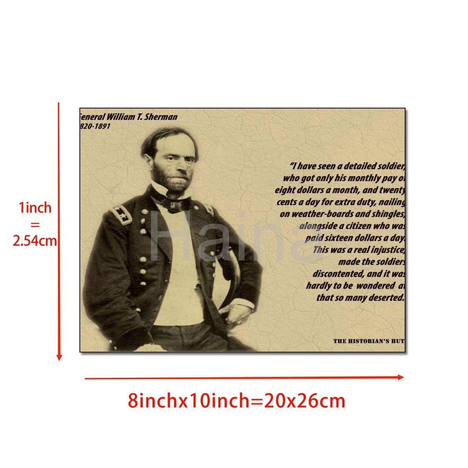 Sherman Total War Quotes Amazon.com: William Tecumseh Sherman Poster