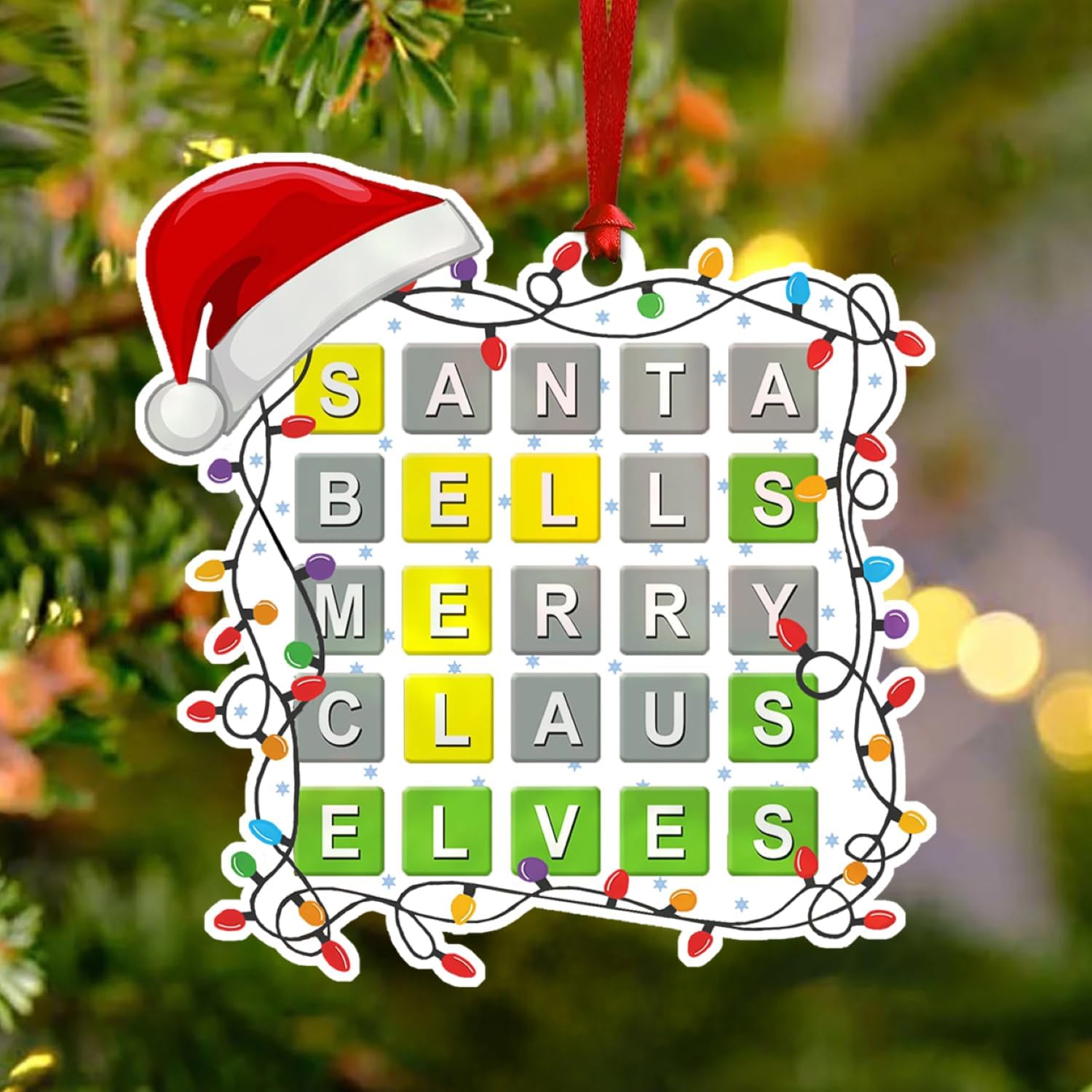 Amazon.com: Wordle Ornaments for Christmas Tree 2025, Wordle Gifts for ...