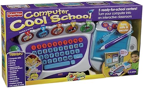 Amazon.com: Fisher-Price Fun-2-Learn Computer Cool School : Toys & Games