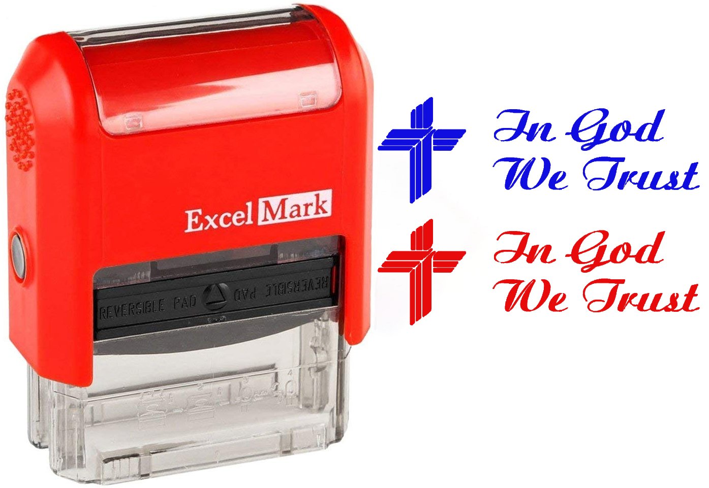 Amazon.com : ExcelMark Self-Inking Rubber Stamp - in God We Trust ...