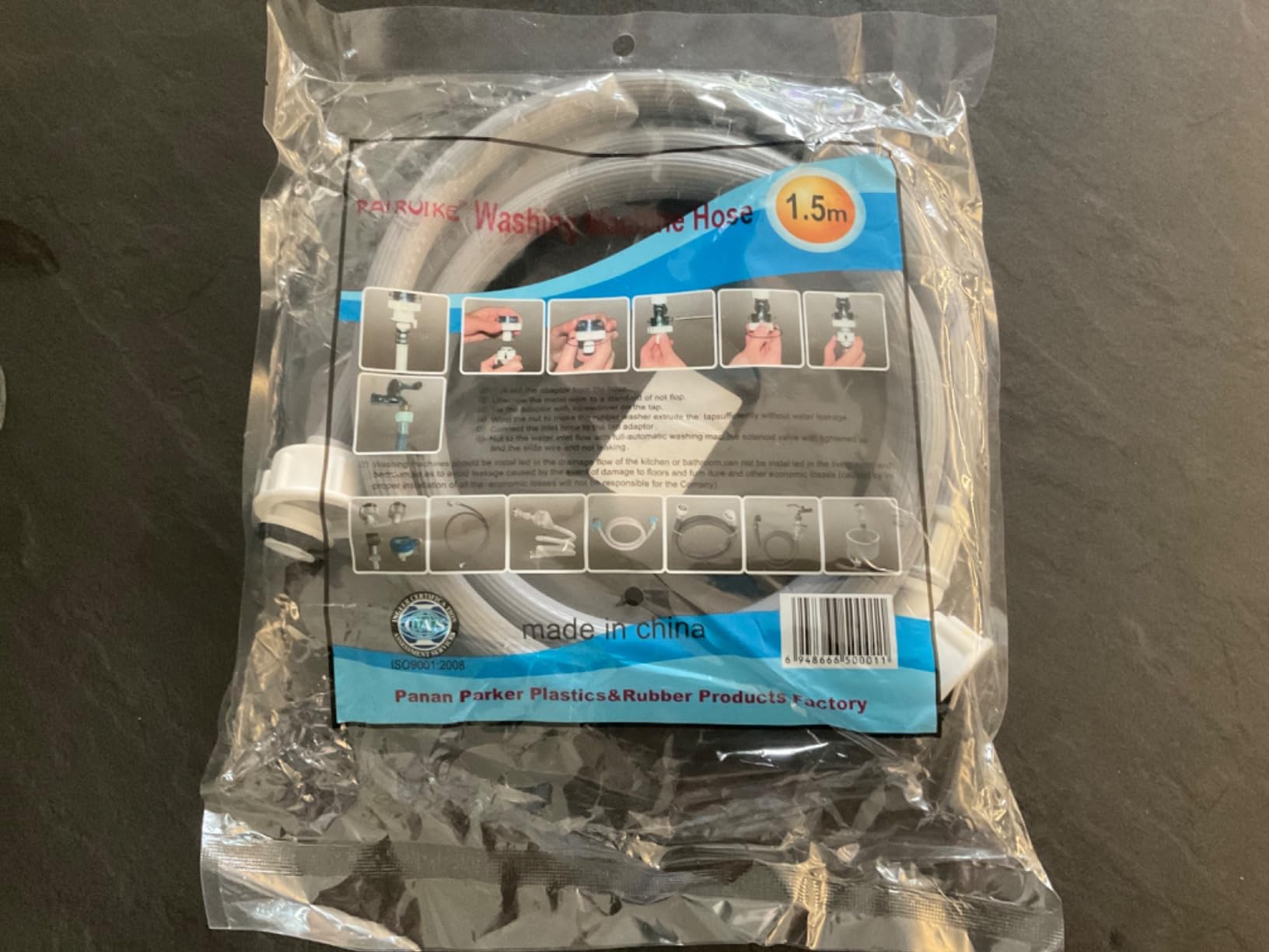 Universal Washing Machine Cold Water Inlet Pipe, 1.5M Universal Inlet ...