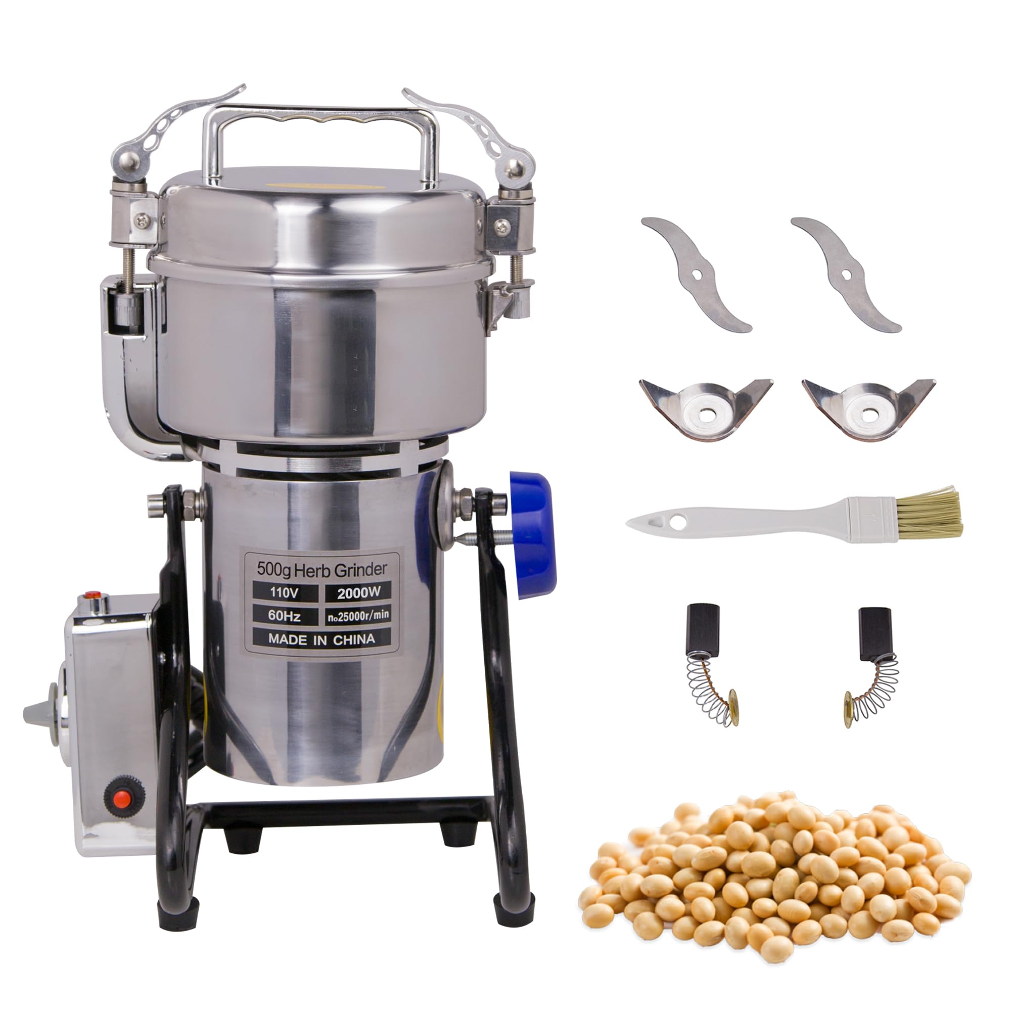 Amazon.com: Hakka Grain Mills Grinder, 500g Electric Powder Mill ...