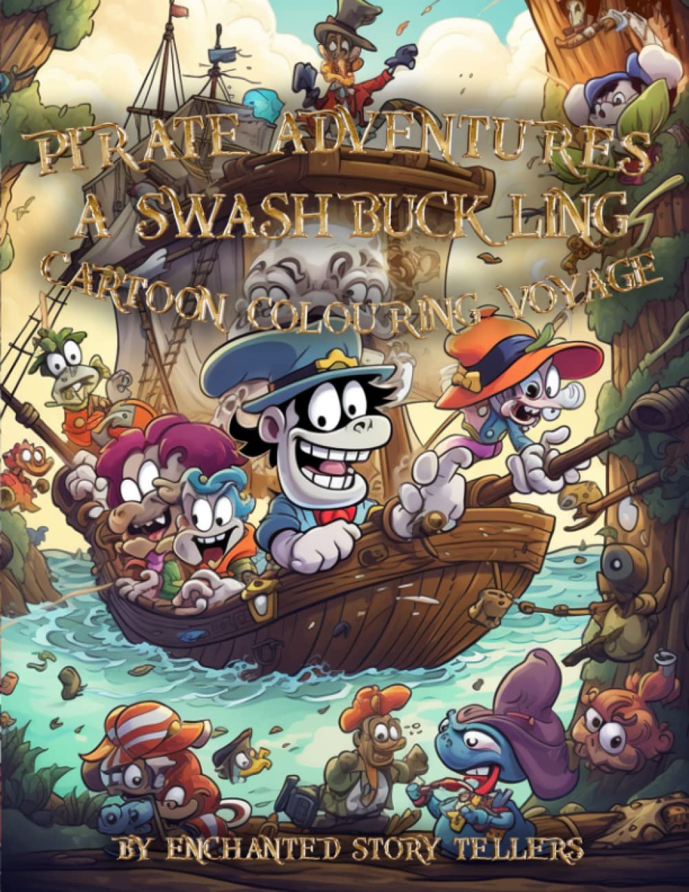 Pirate Adventures A Swashbuckling Cartoon Colouring Voyage - Kids ...