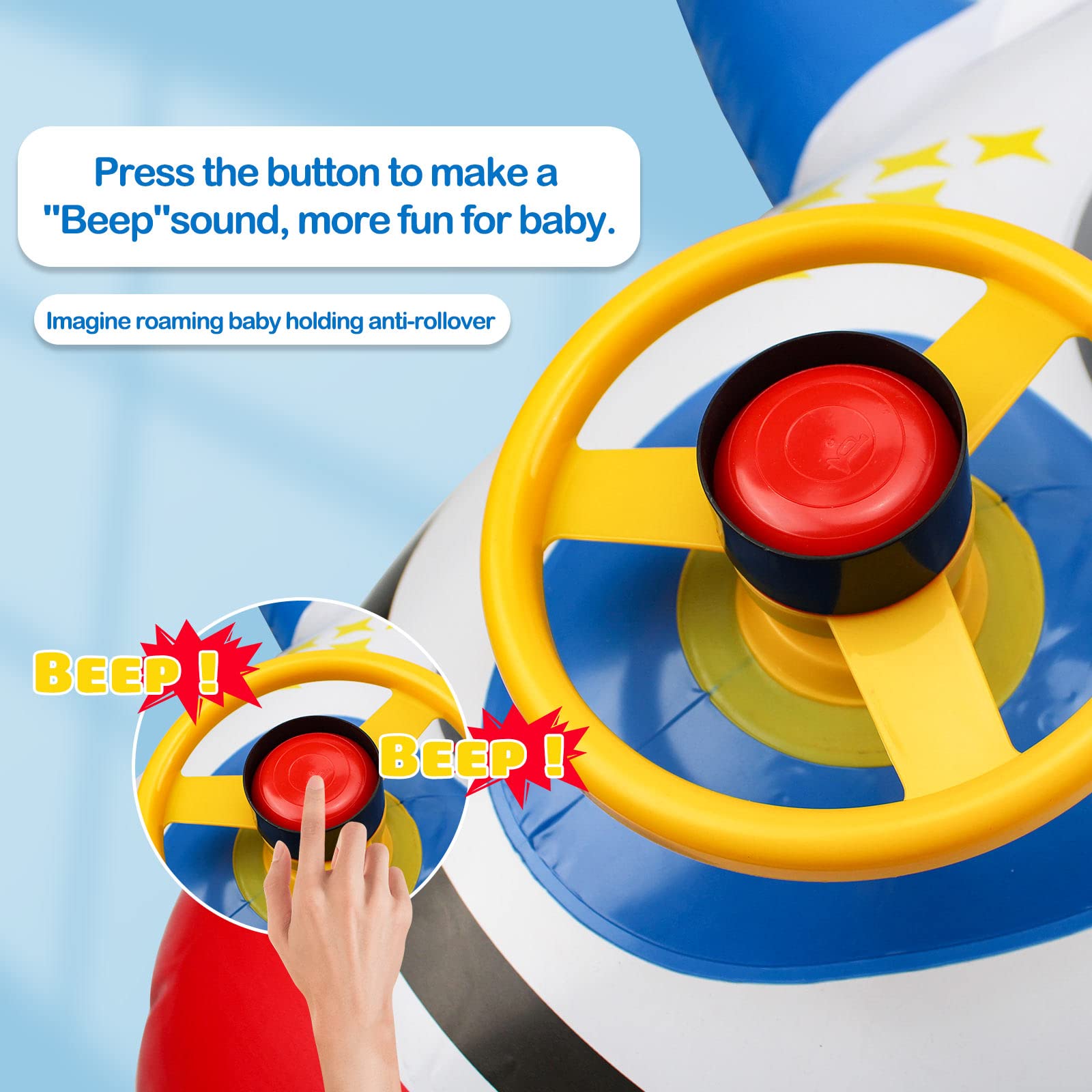 Snapklik.com : Baby Float Inflatable Airplane - Baby Pool Floats