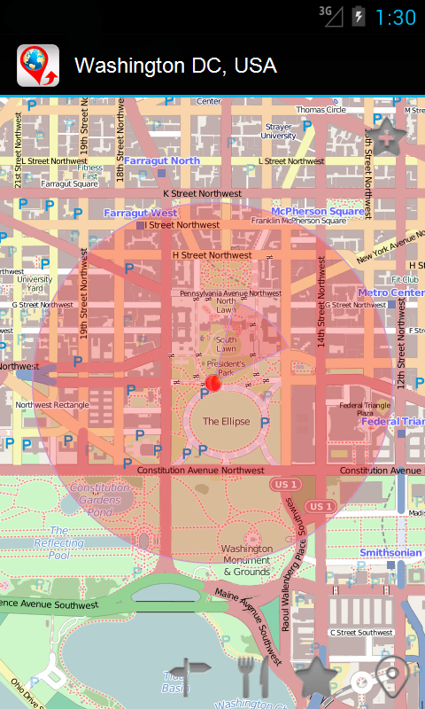 Washington DC, USA Travel Map: Offline OSM Soft:Amazon.com:Appstore for ...