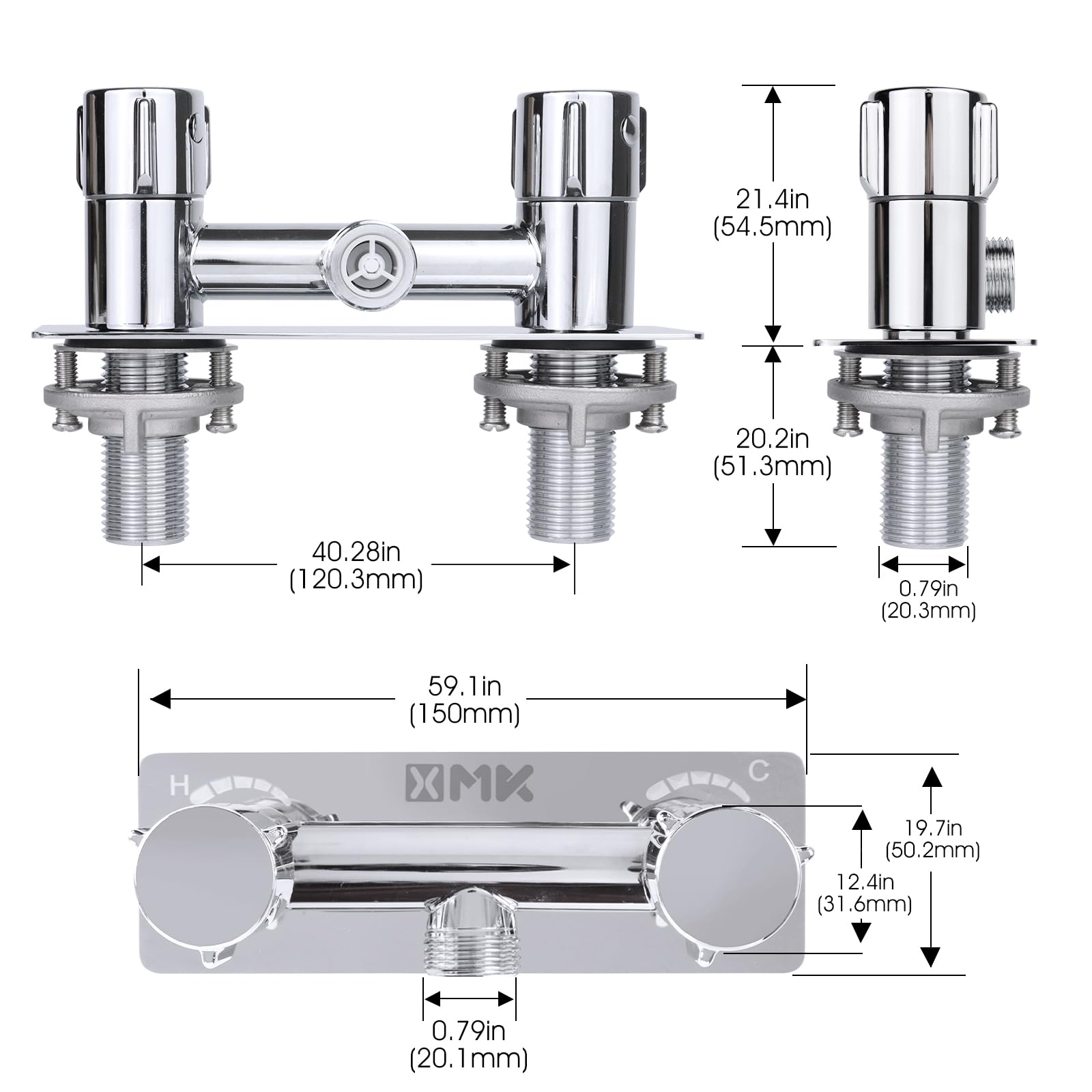 Snapklik.com : RV Shower Faucet All Metal, Camper Shower Faucet Valve ...