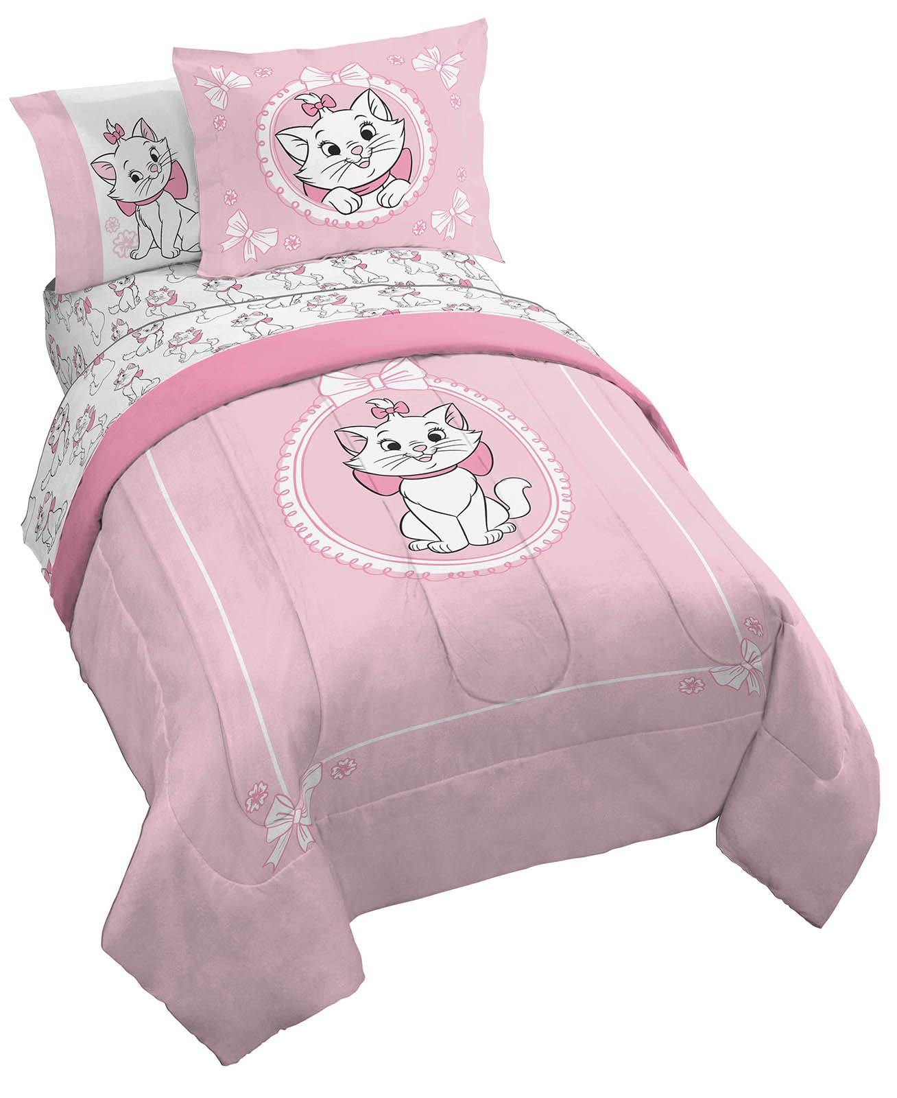 Amazon.com: Jay Franco Disney Aristocats Marie Twin Comforter Set - 5 ...