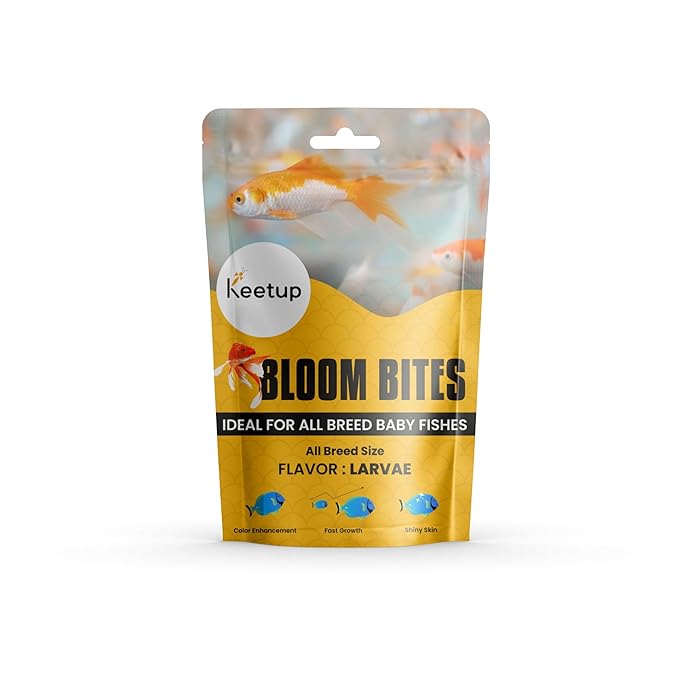 KEETUP Bloom Bites (20 Gram) for Baby Fish | Premium Fish Food Flakes ...