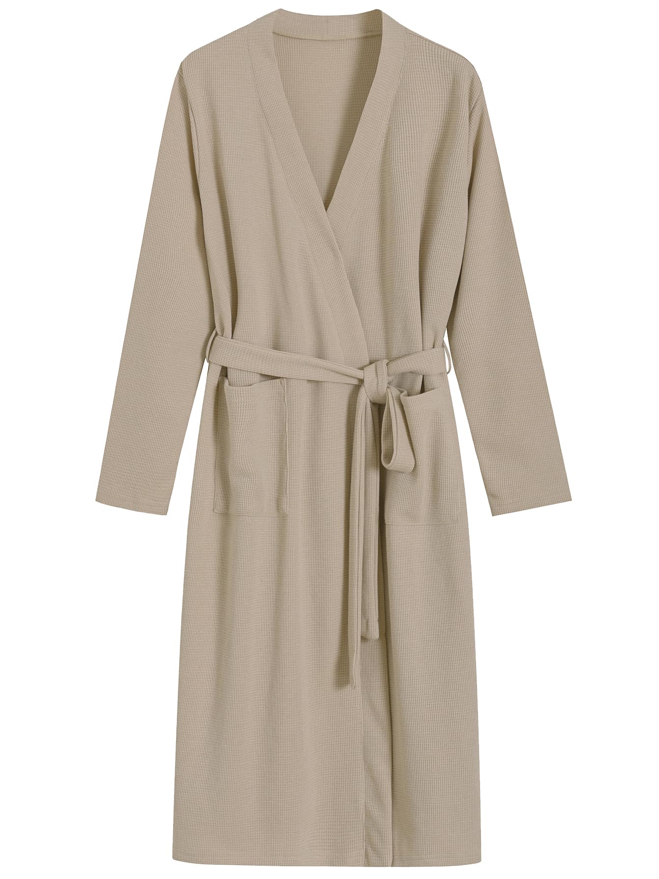 Amazon.com: Latuza Women's Petite Length Robe Lightweight Waffle Knit ...