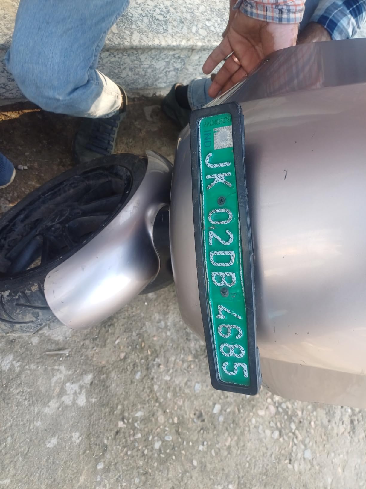 Moto Utility Battery Operated Scooter Number Plate Set