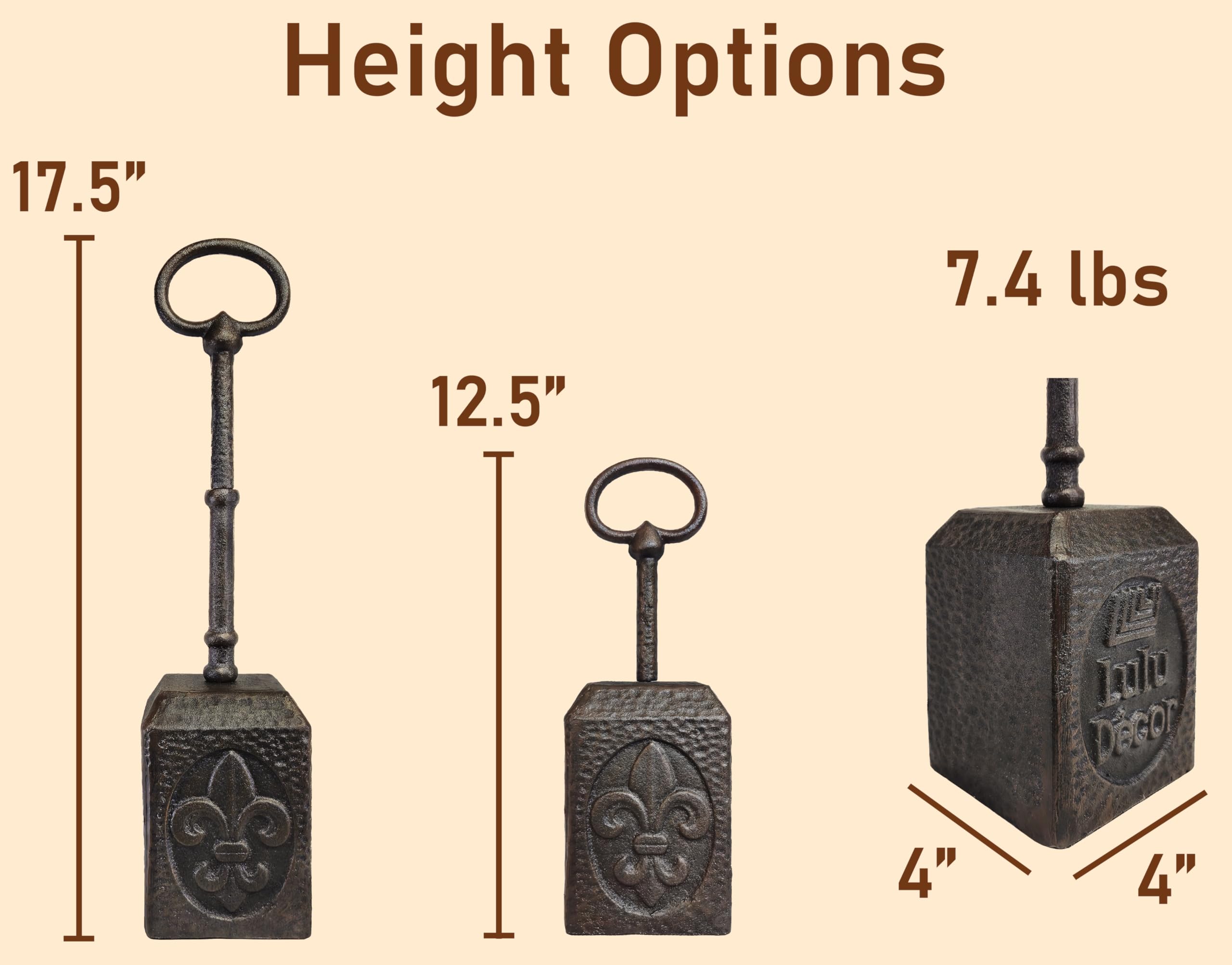 Snapklik.com : Lulu Decor, 100% Cast Iron Heavy Door Stopper