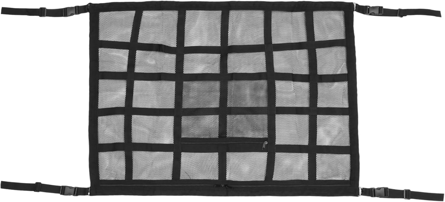 Amazon.com: uxcell Universal Car Trunk Seat Back Elastic Mesh Rear ...