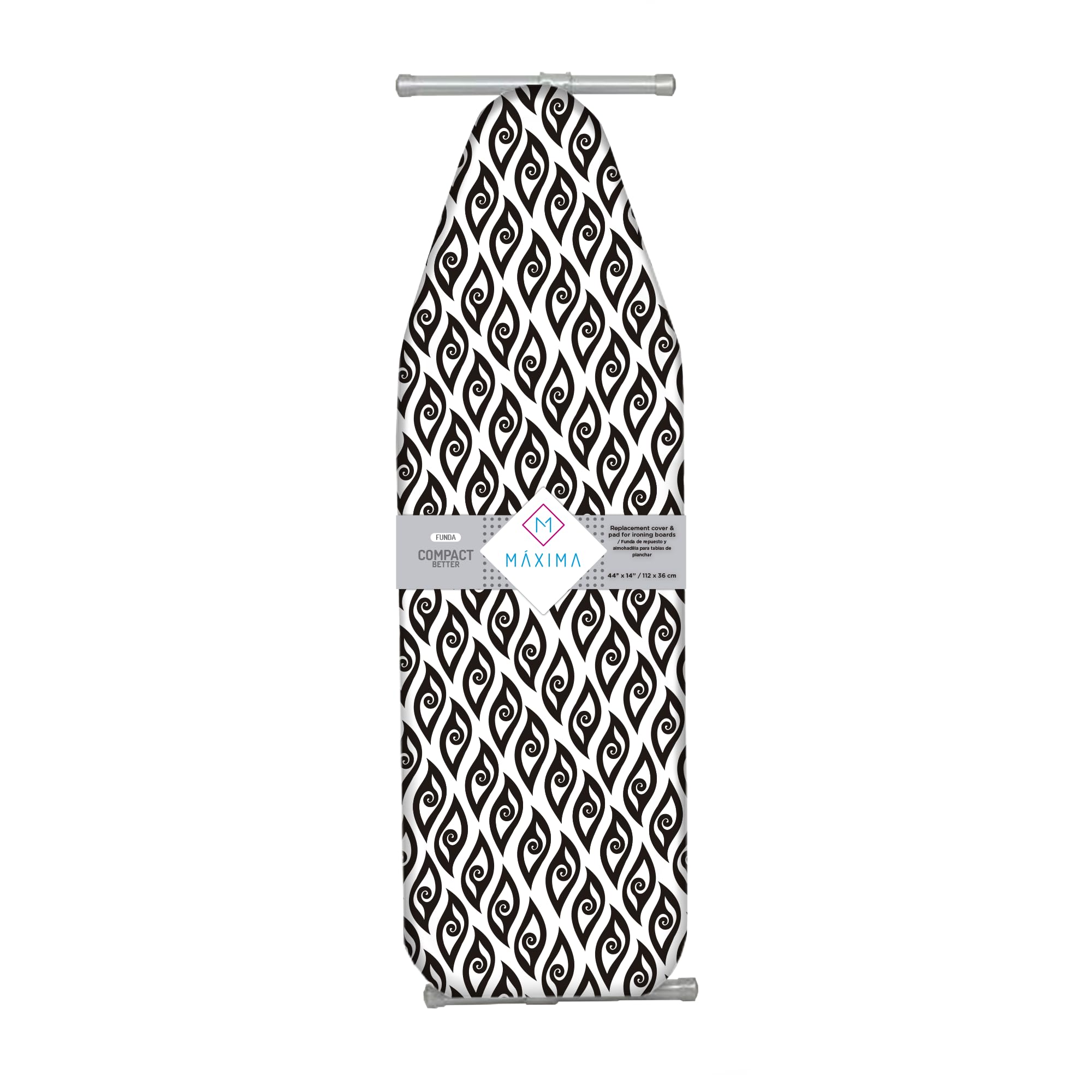 Amazon.com: M Maxima 44" x 14" Ironing Board Replacement Cover and Pad ...