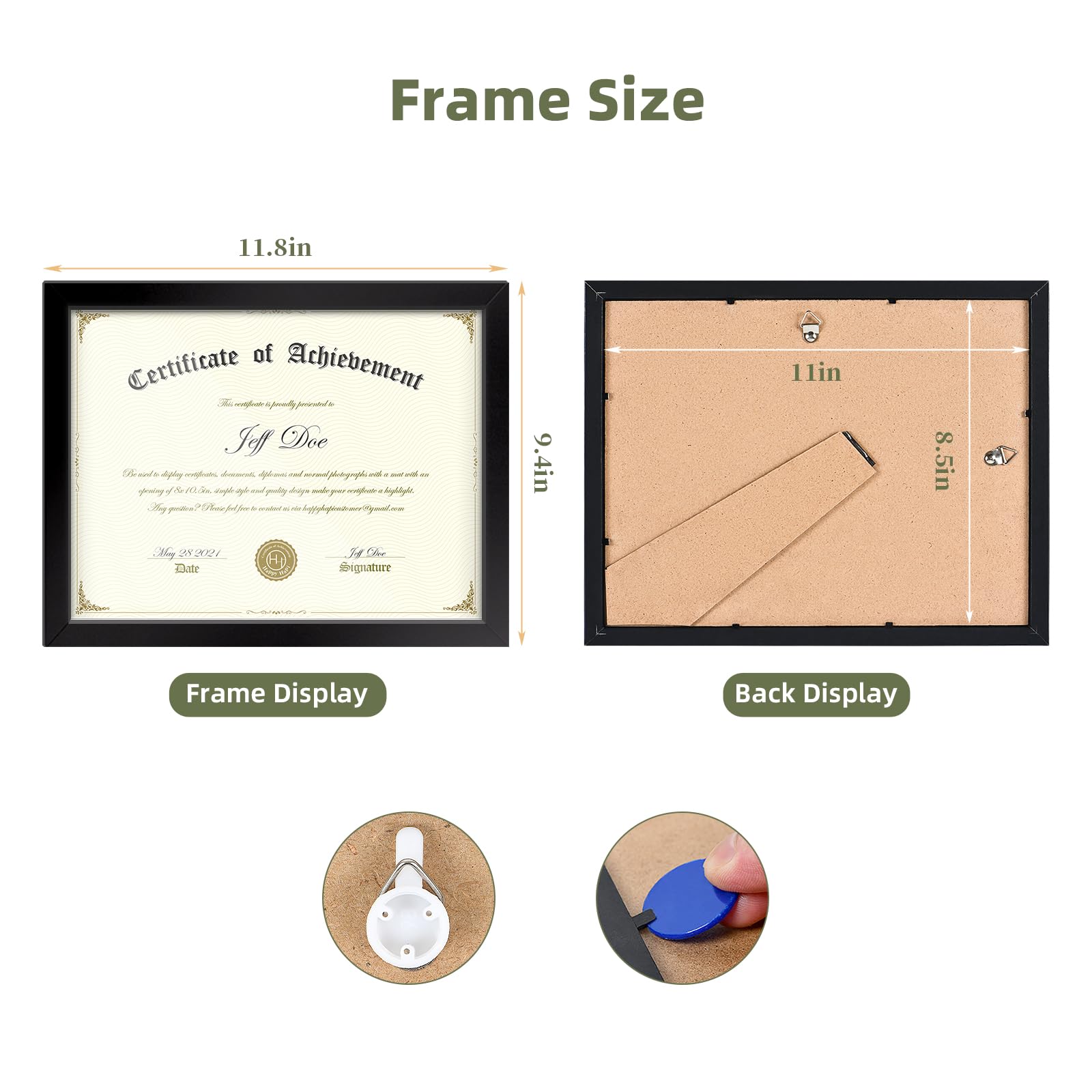 Snapklik.com : Document Frame, Certificate Frame 8.5 X 11 Multi-Pack ...