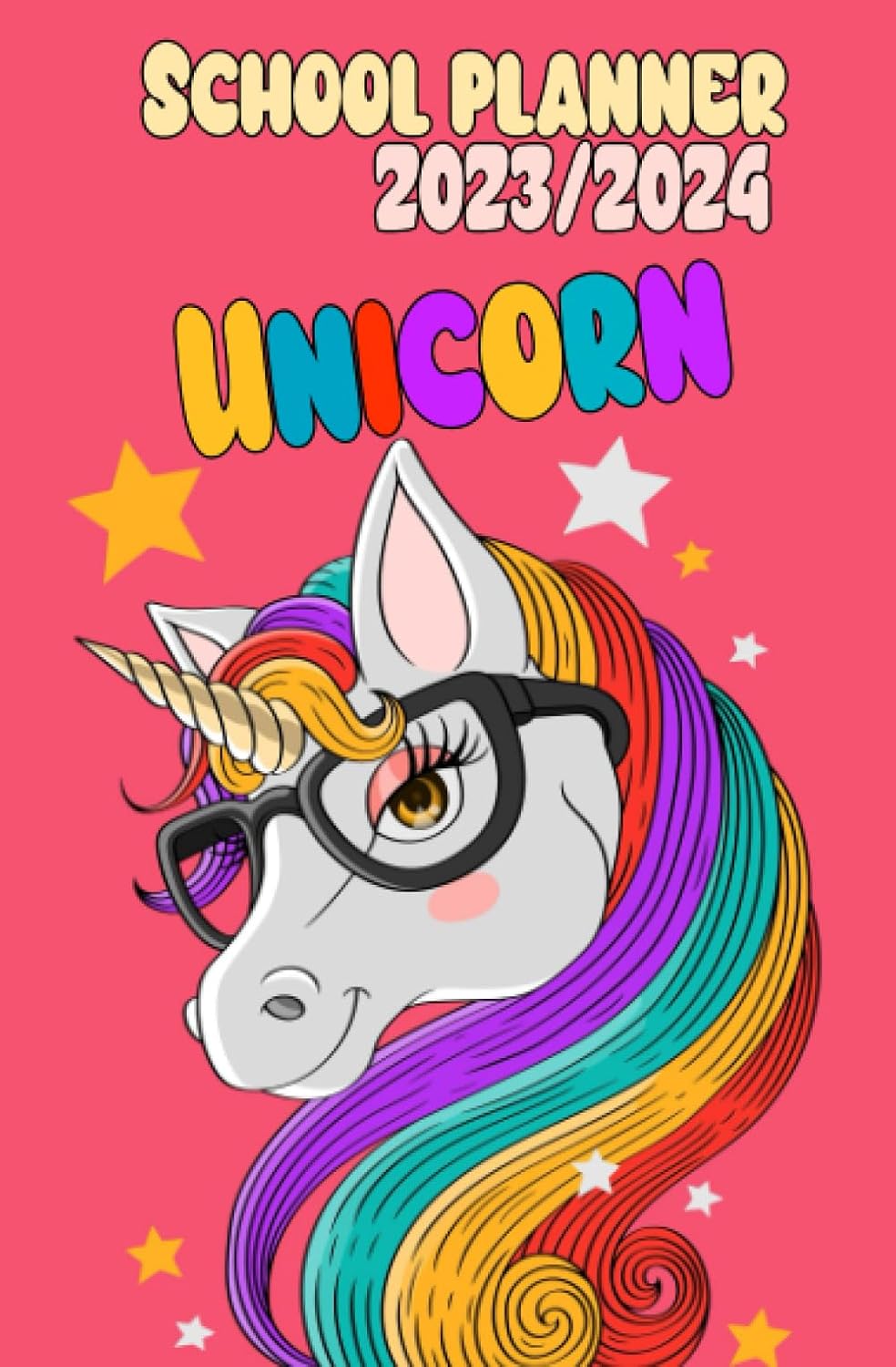 Amazon | 2023-2024: School planner 2023-2024 unicorn | student planner ...