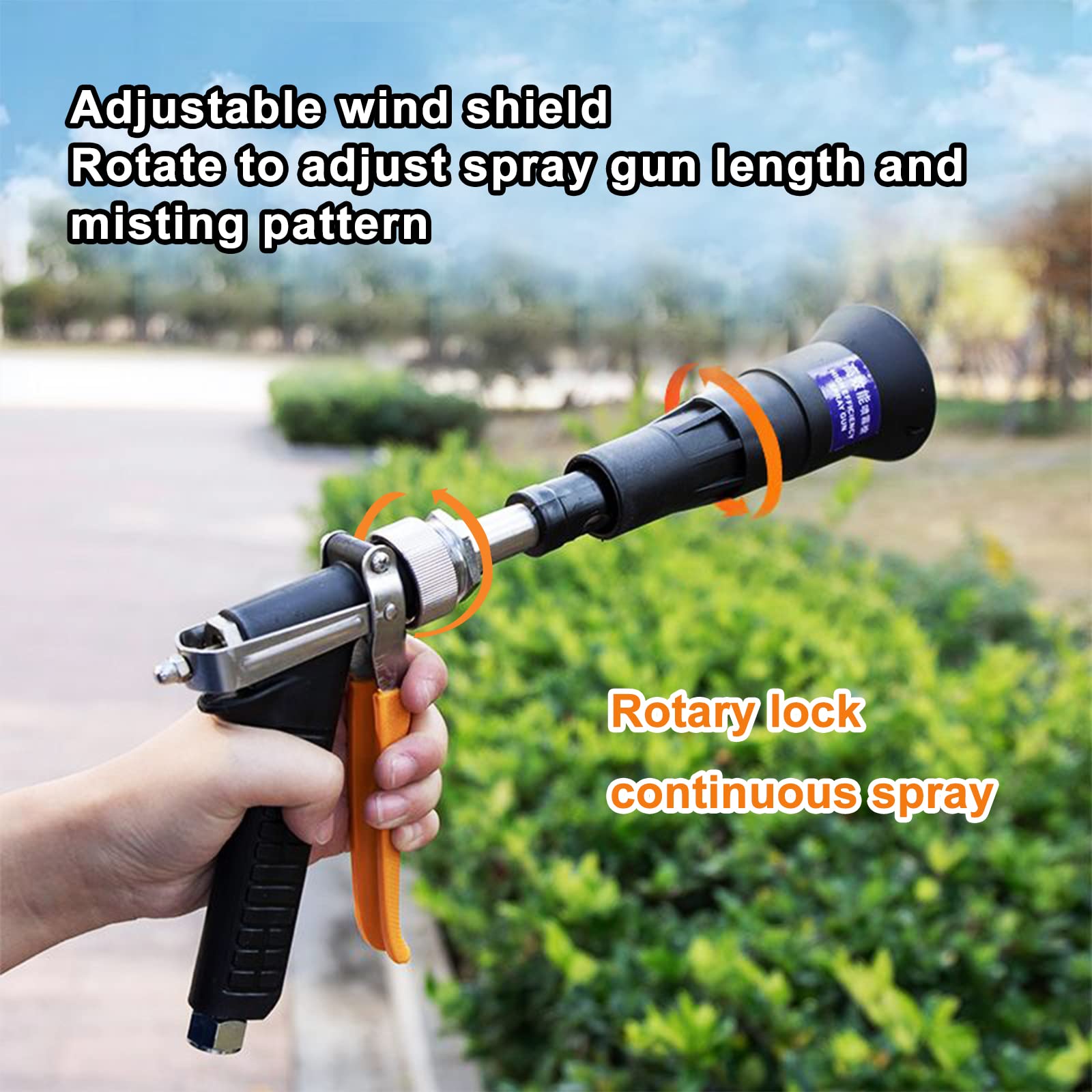 Snapklik.com : Heavy Duty Adjustable Spray Gun,3/8"Brass Hose Barb ...